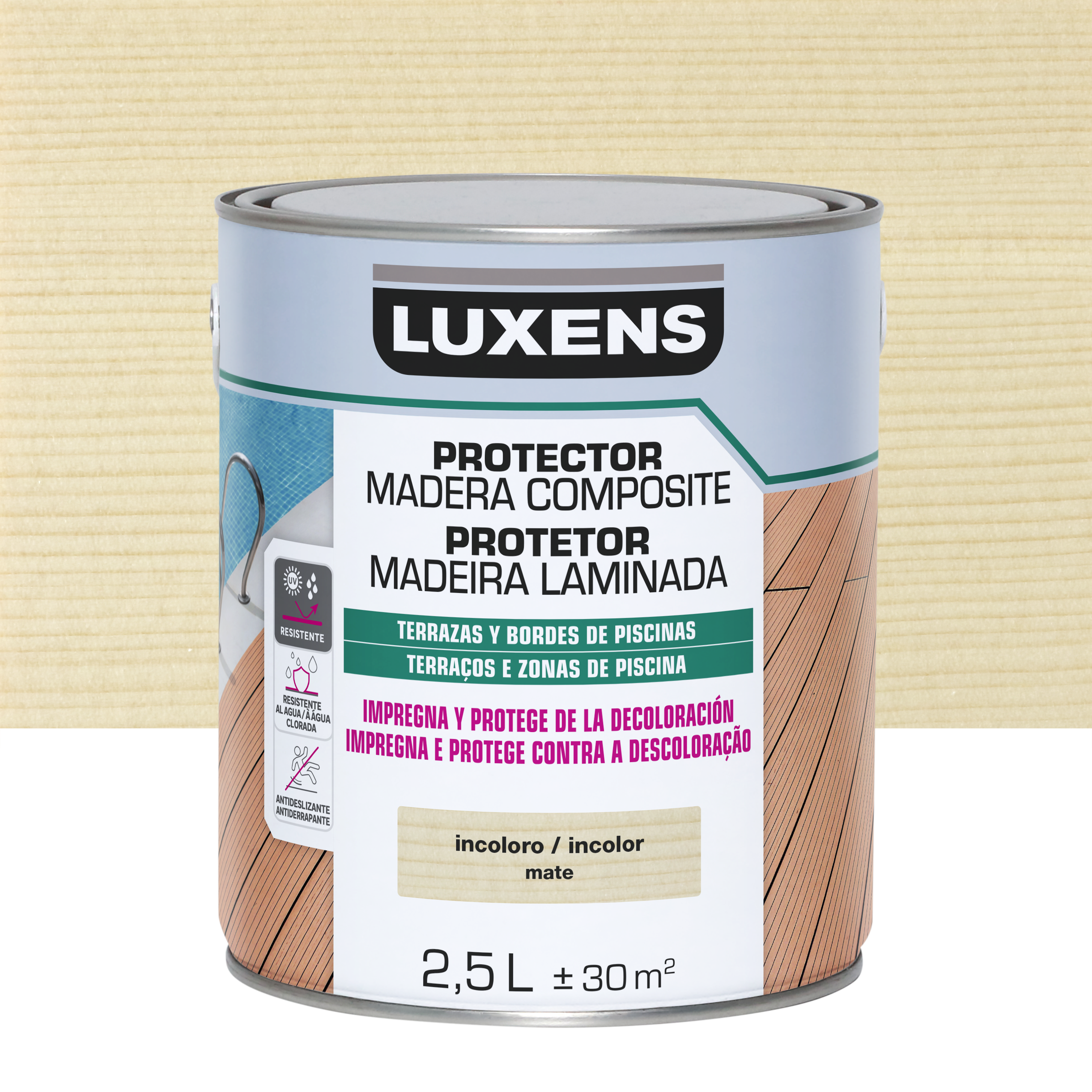 Protector para tarimas y terrazas de madera exterior color incoloro ...
