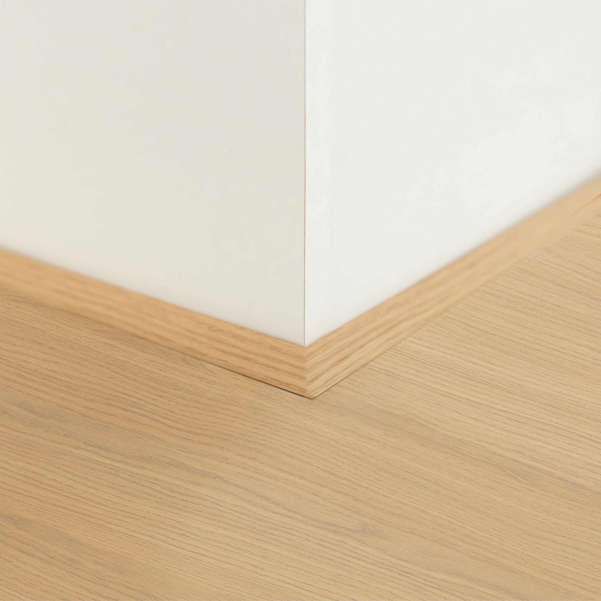 Quart-de-rond mdf, plaqué chêne clair, H. 14 x L. 2.4 m, Ep.14 mm ...