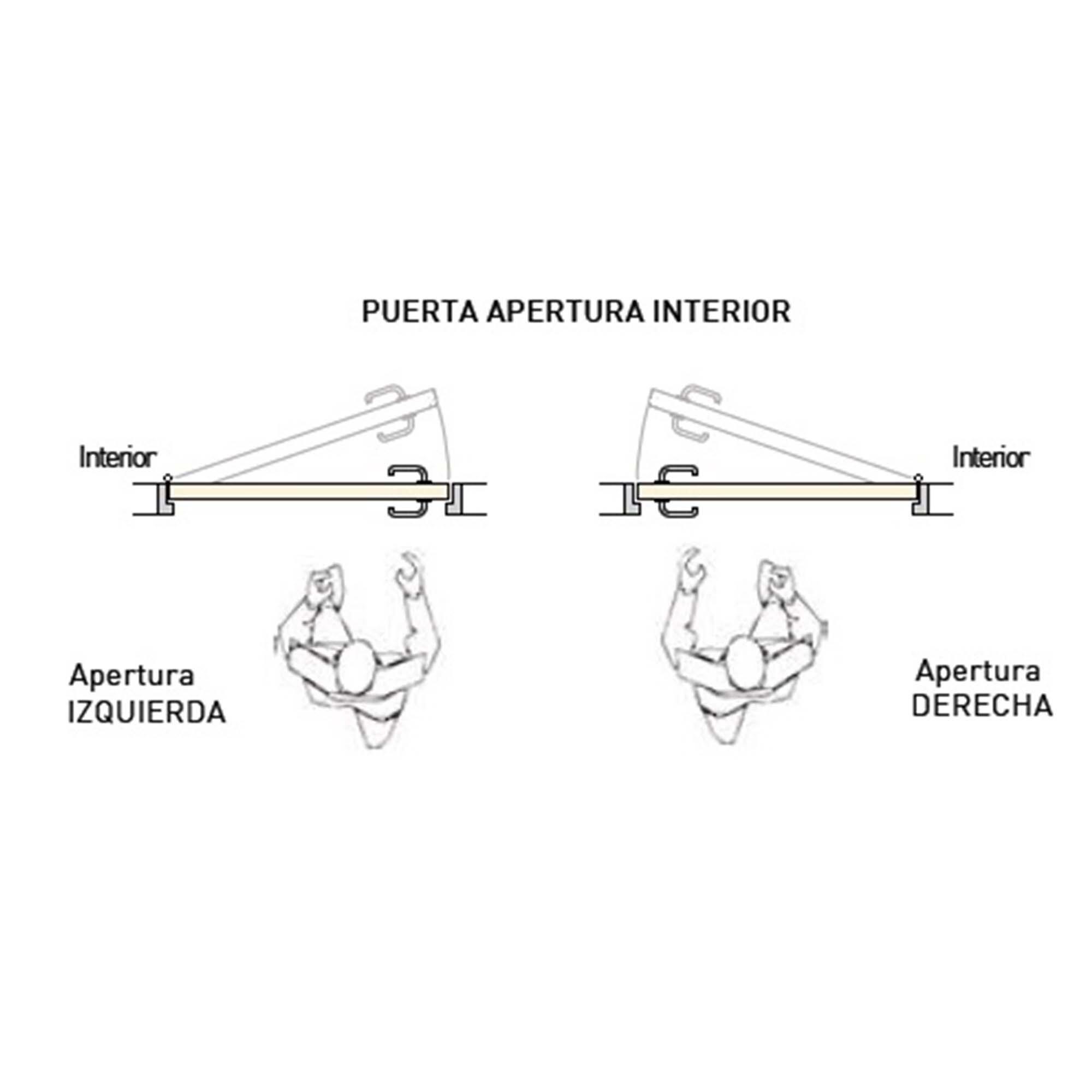 Pack puerta interior SAHARA ROBLE vidriera 72,5 cm DERECHA + molduras ...