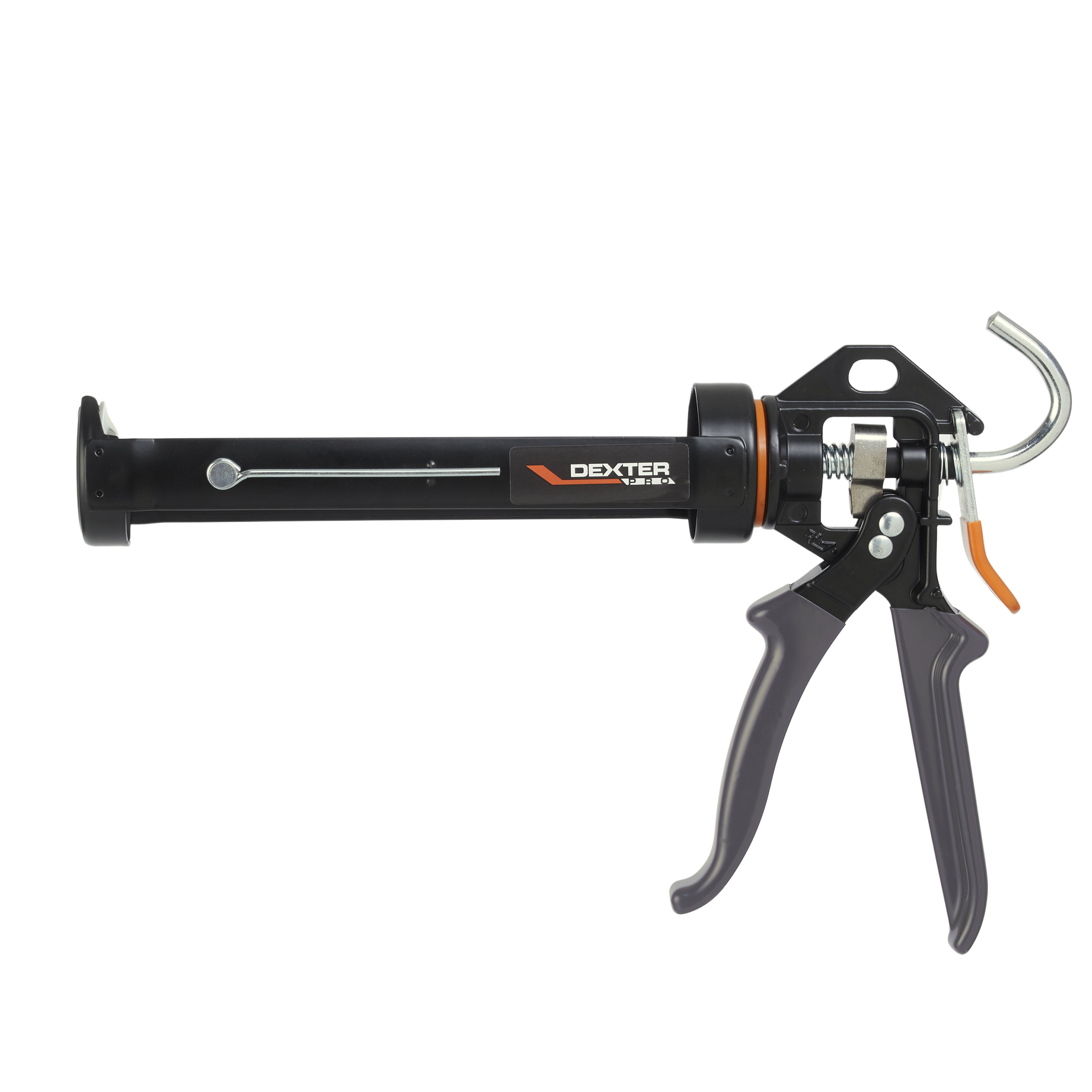 Pistolet pour cartouche colle et Silicone DEXTER PRO, acier noir ...
