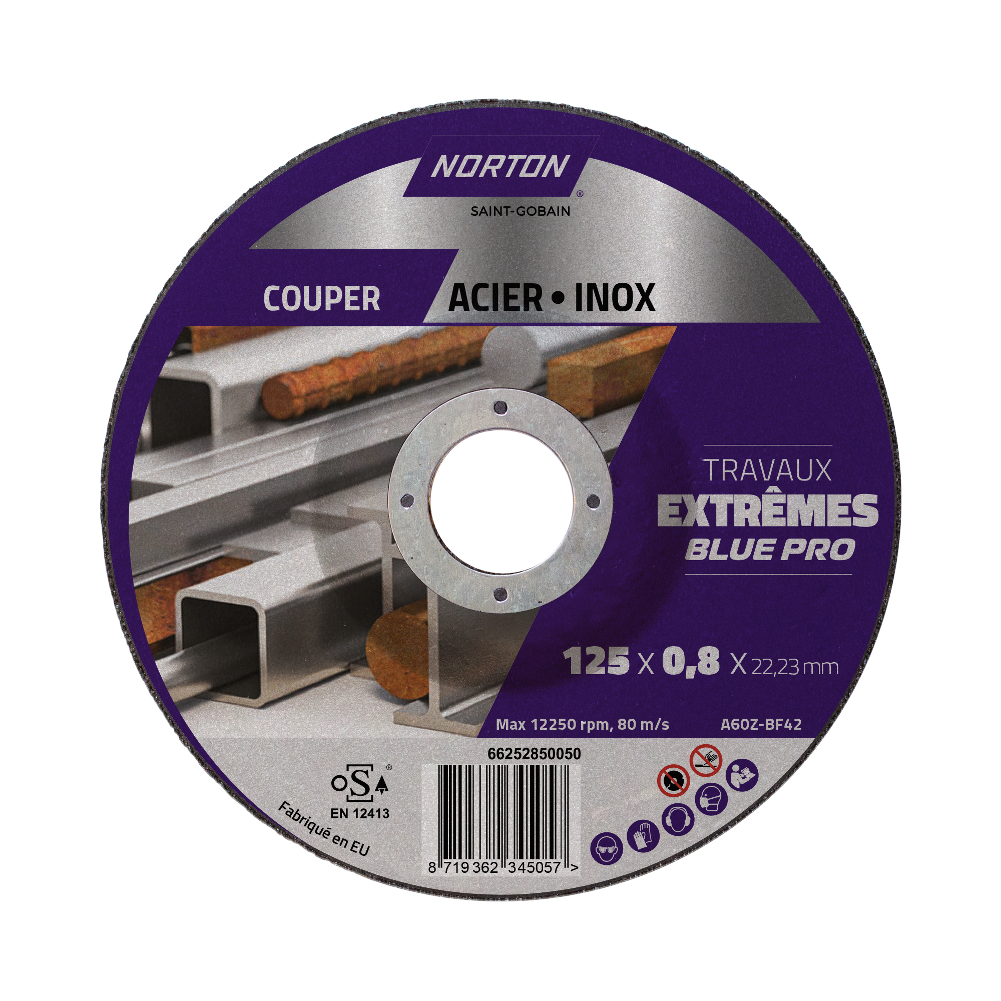 Disque acier pour acier NORTON, Ø125 mm | Leroy Merlin