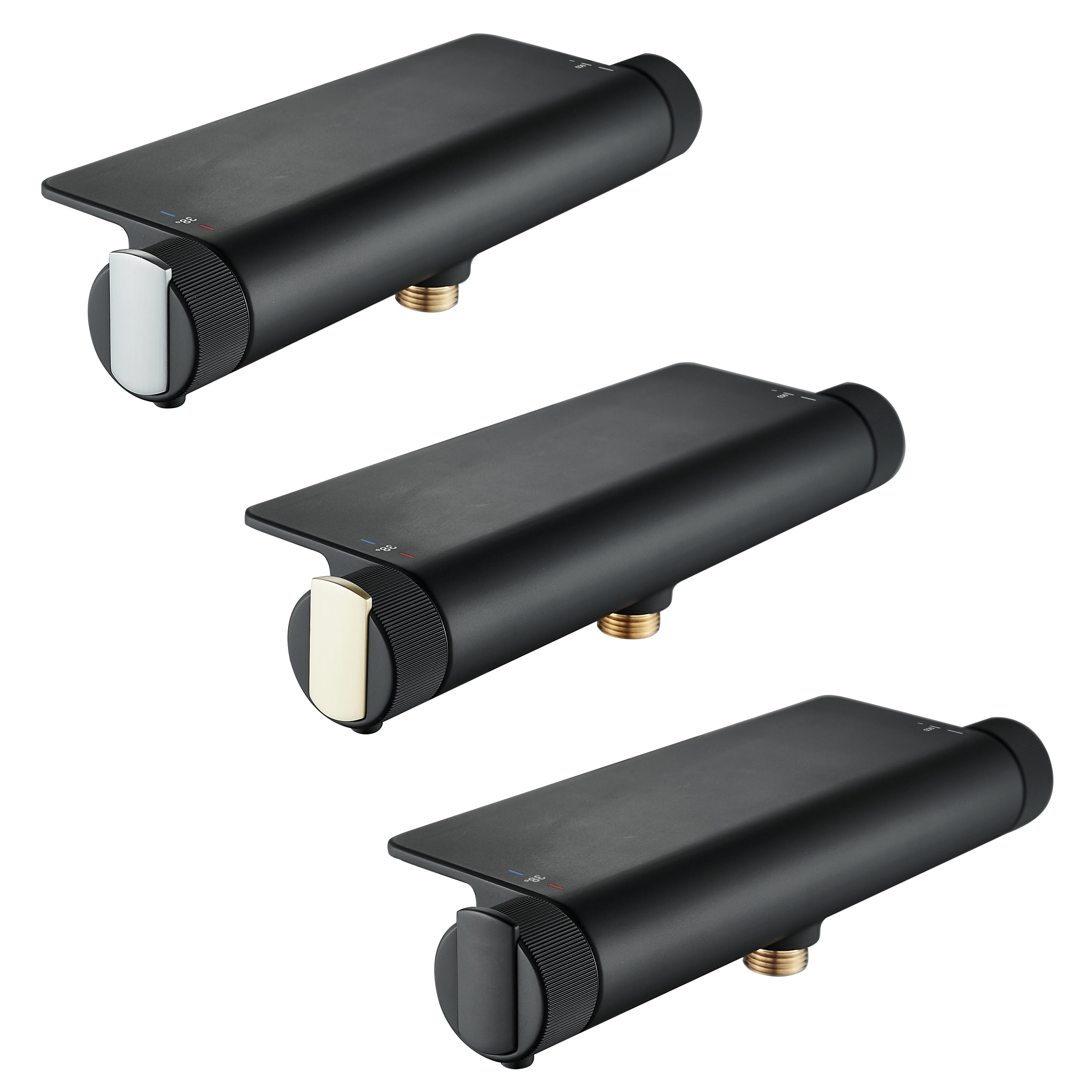 Bateria natryskowa czarna Neo 2 Sensea - Leroy Merlin