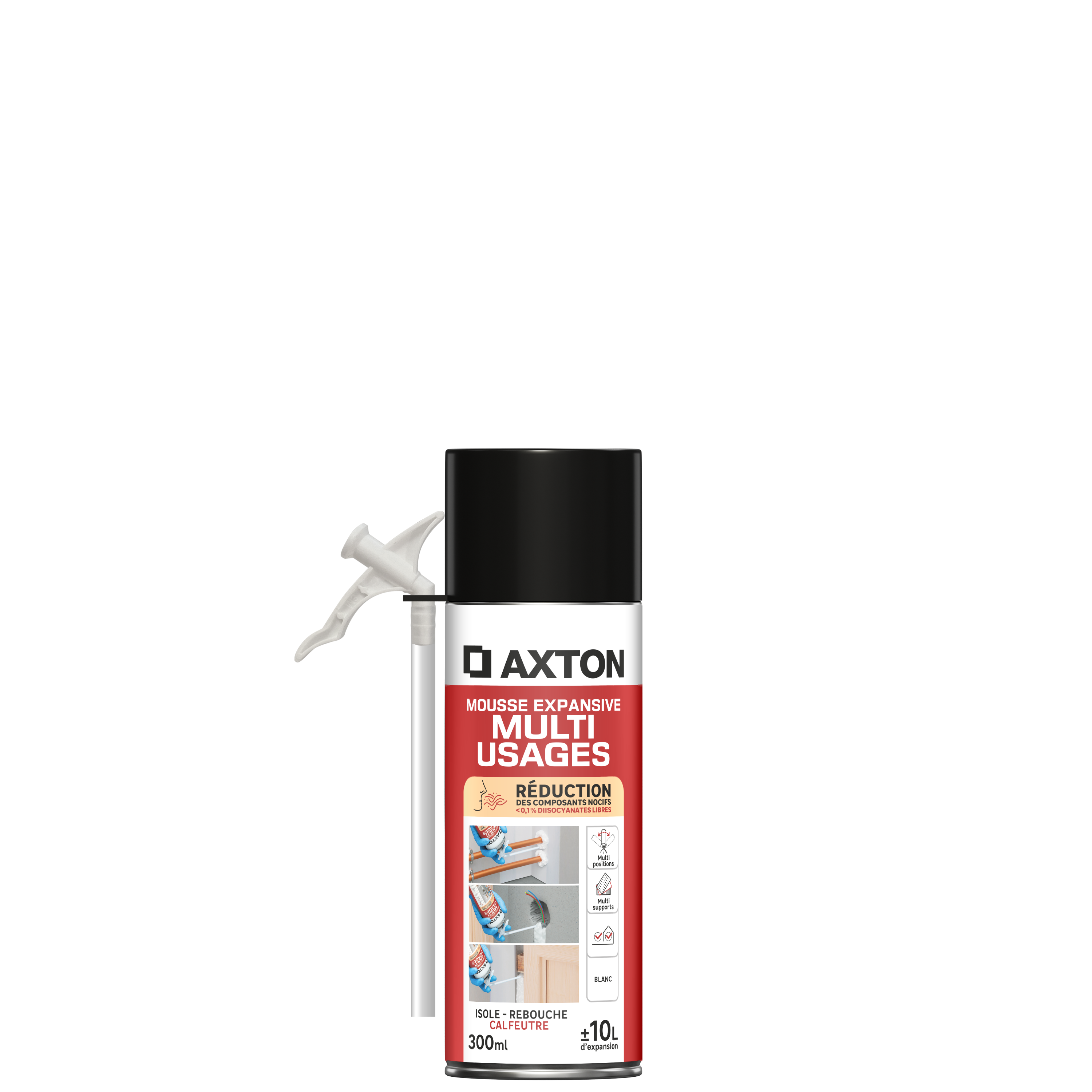Mousse expansive Expansive multi-usages AXTON blanc 300ml | Leroy Merlin