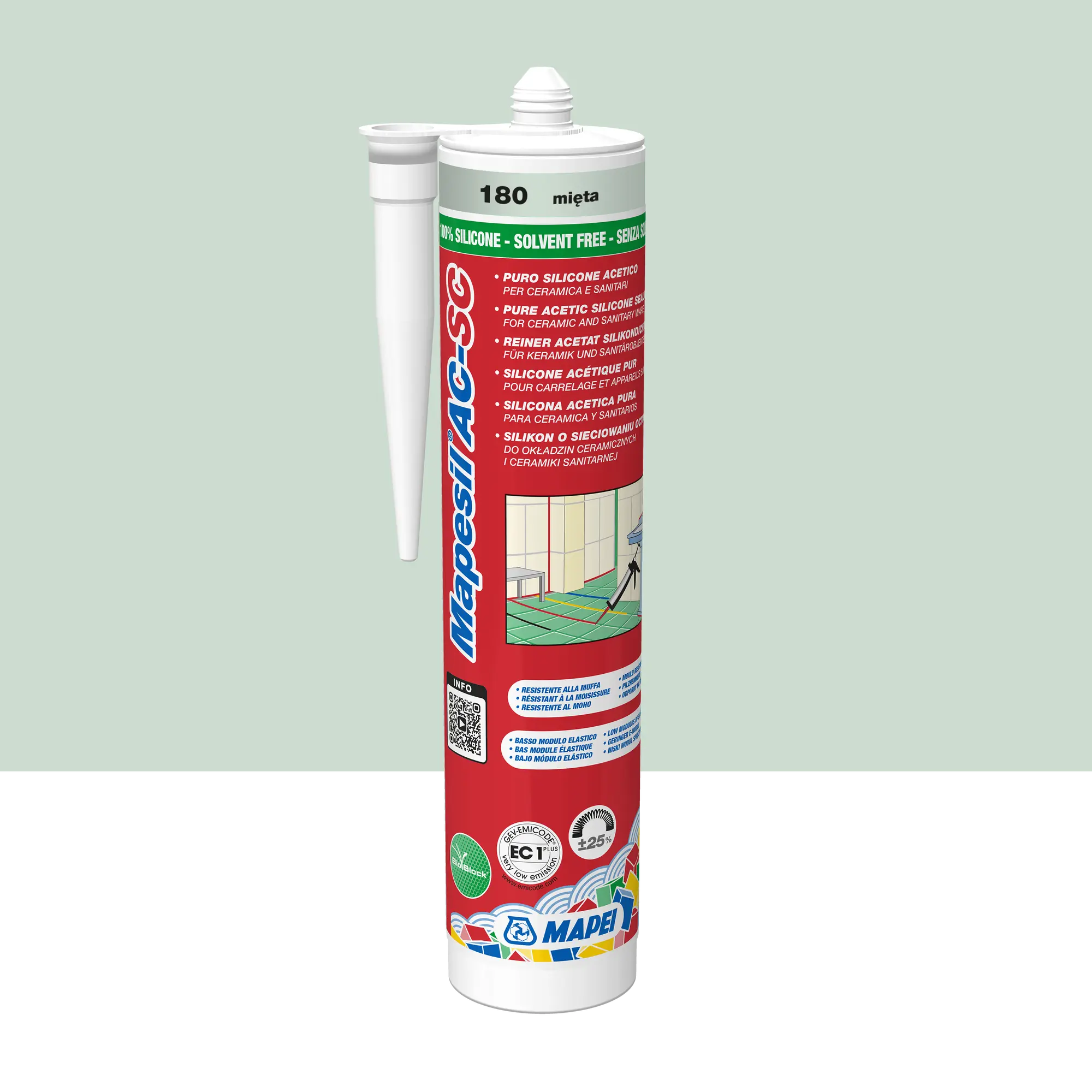 Silikon Mapesil Ac Zielony 180 310ml Mapei - Leroy Merlin
