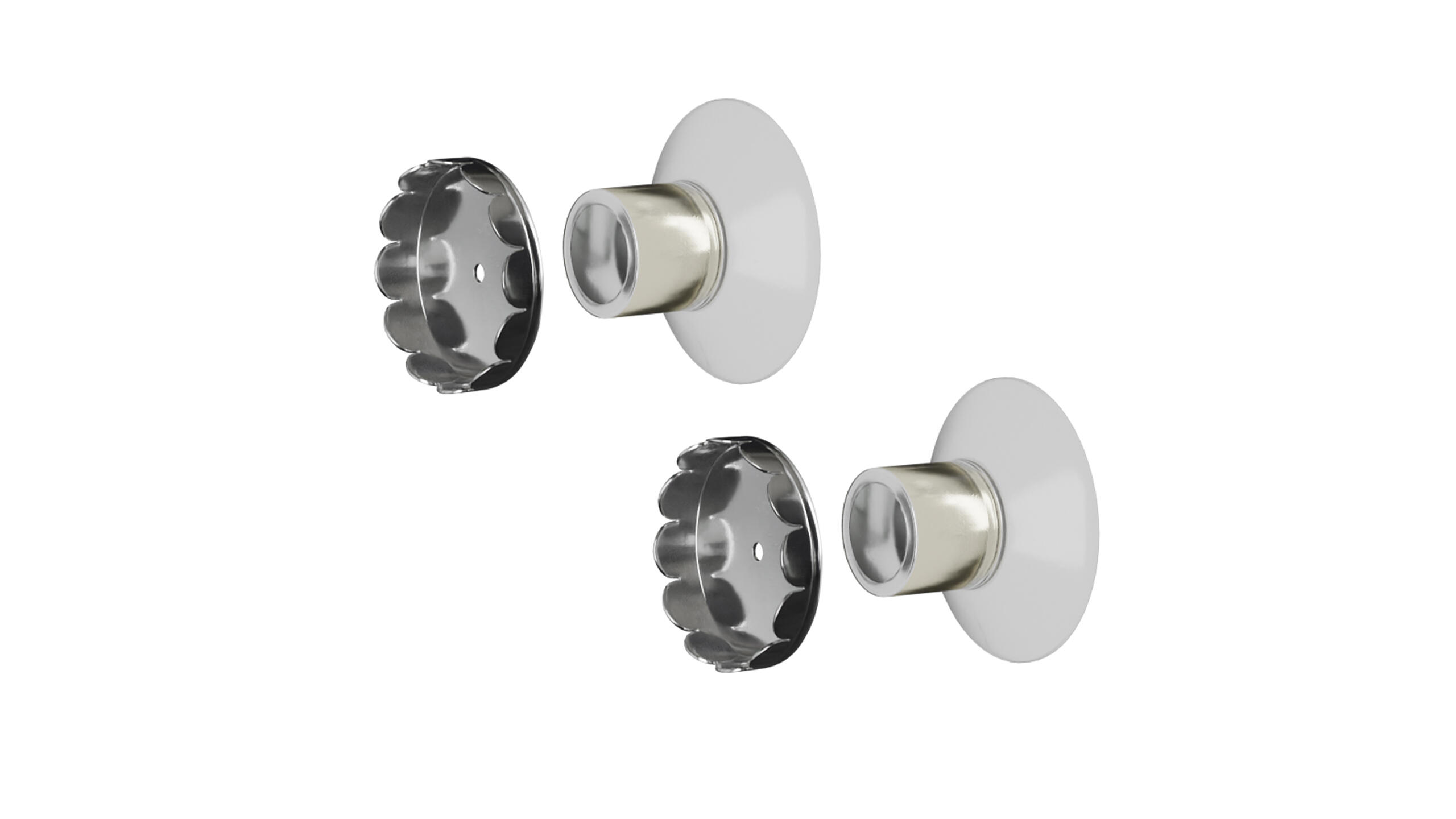 Lot de 2 porte-savons ventouse BIOM aimantés | Leroy Merlin