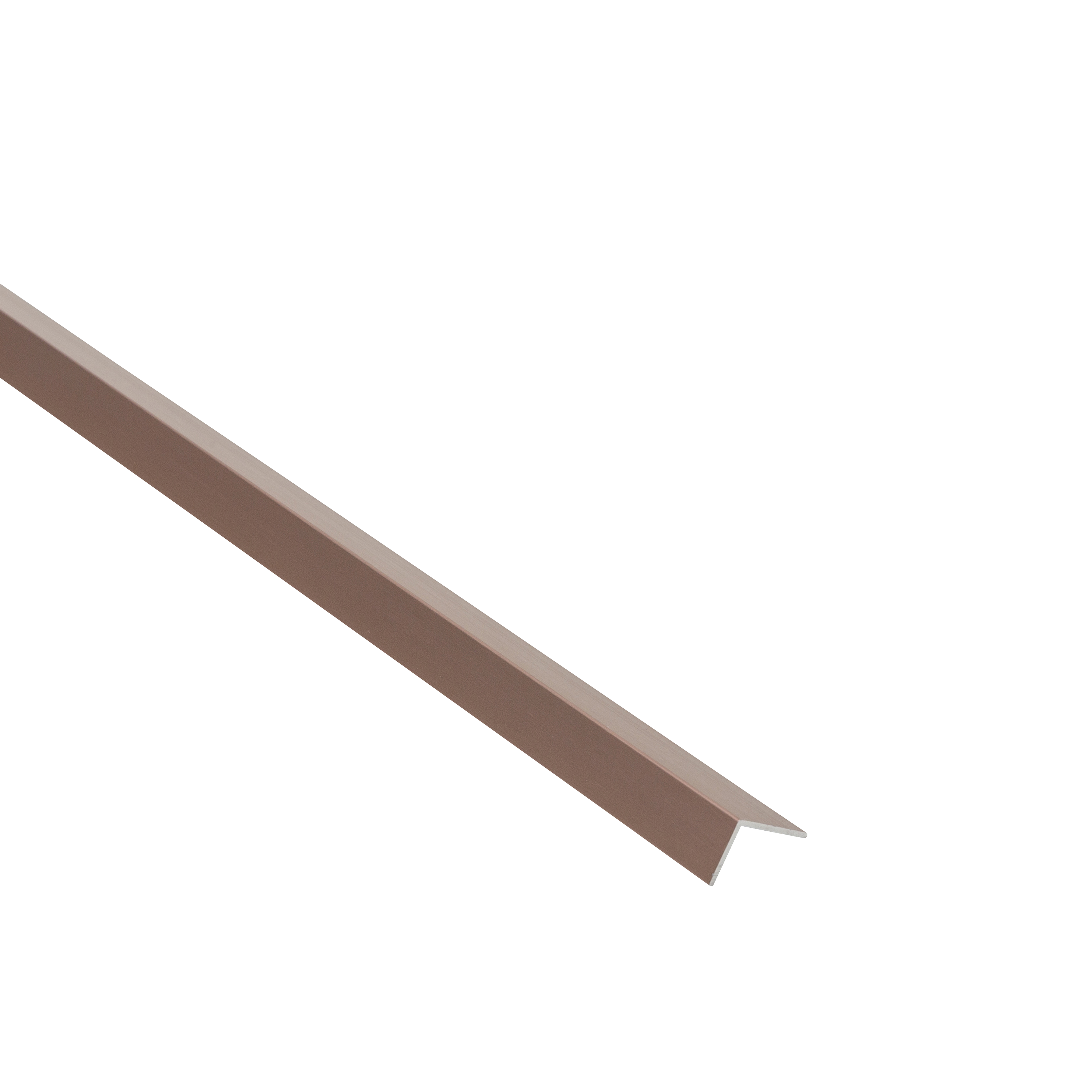 Profilé aluminium anodisé cuivre mat STANDERS, H.15 x l.10 x Ep.1 mm, L ...