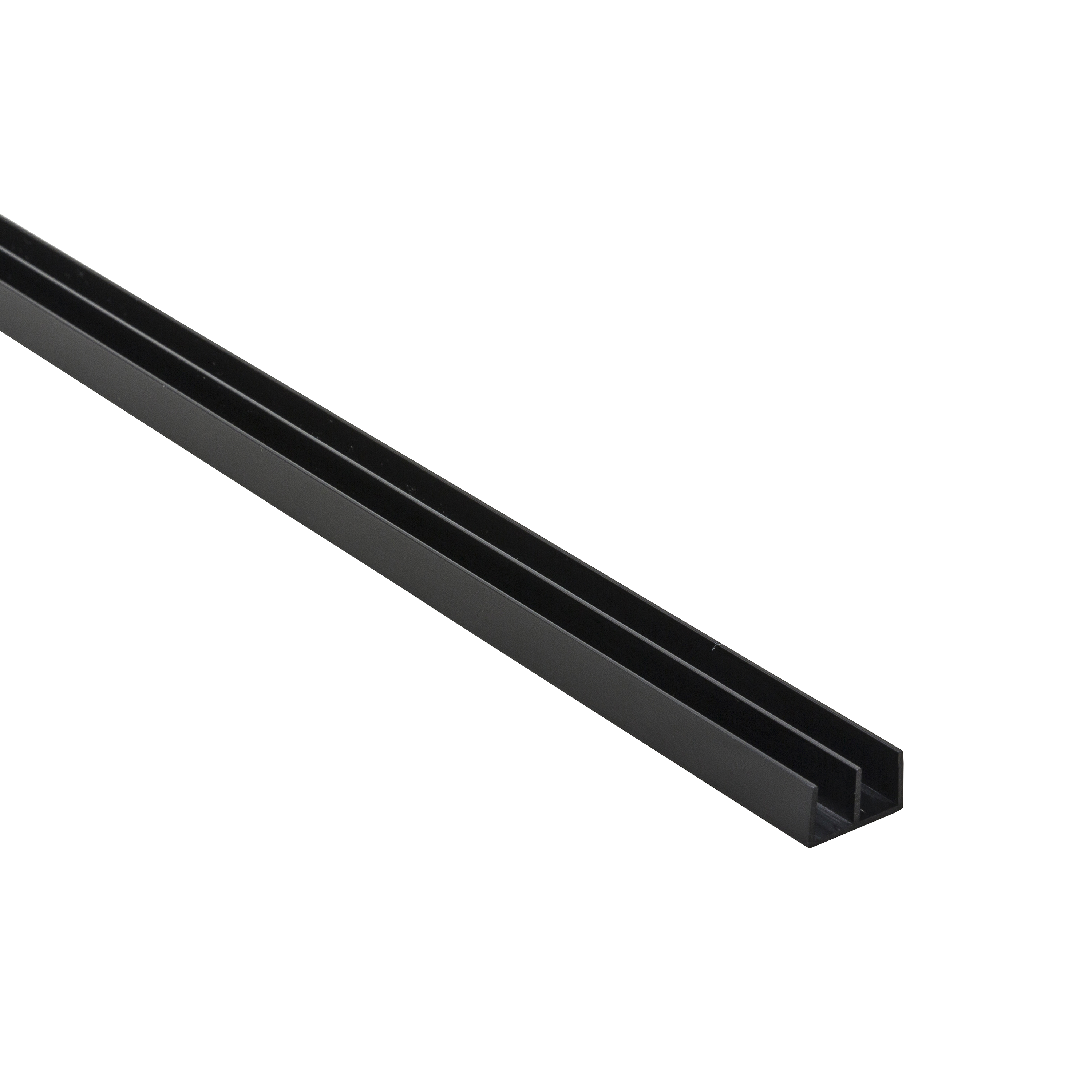 Profilé UU pvc noir mat STANDERS, H.10 x l.18 x Ep.1 mm, L.2 m | Leroy ...