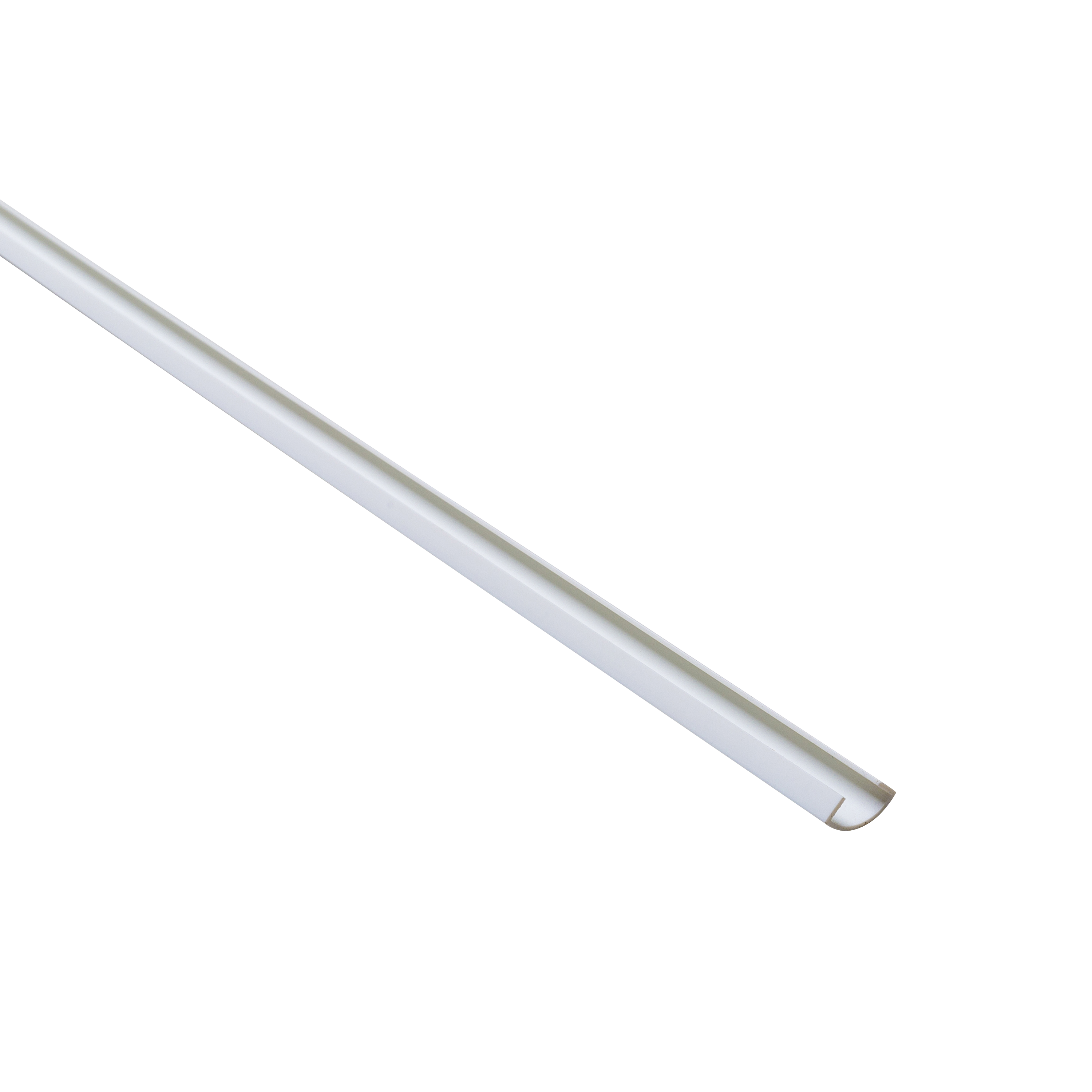 Profilé 1/4 rond pvc blanc mat STANDERS, H.11 x l.11 x Ep.1 mm, L.2.6 m ...