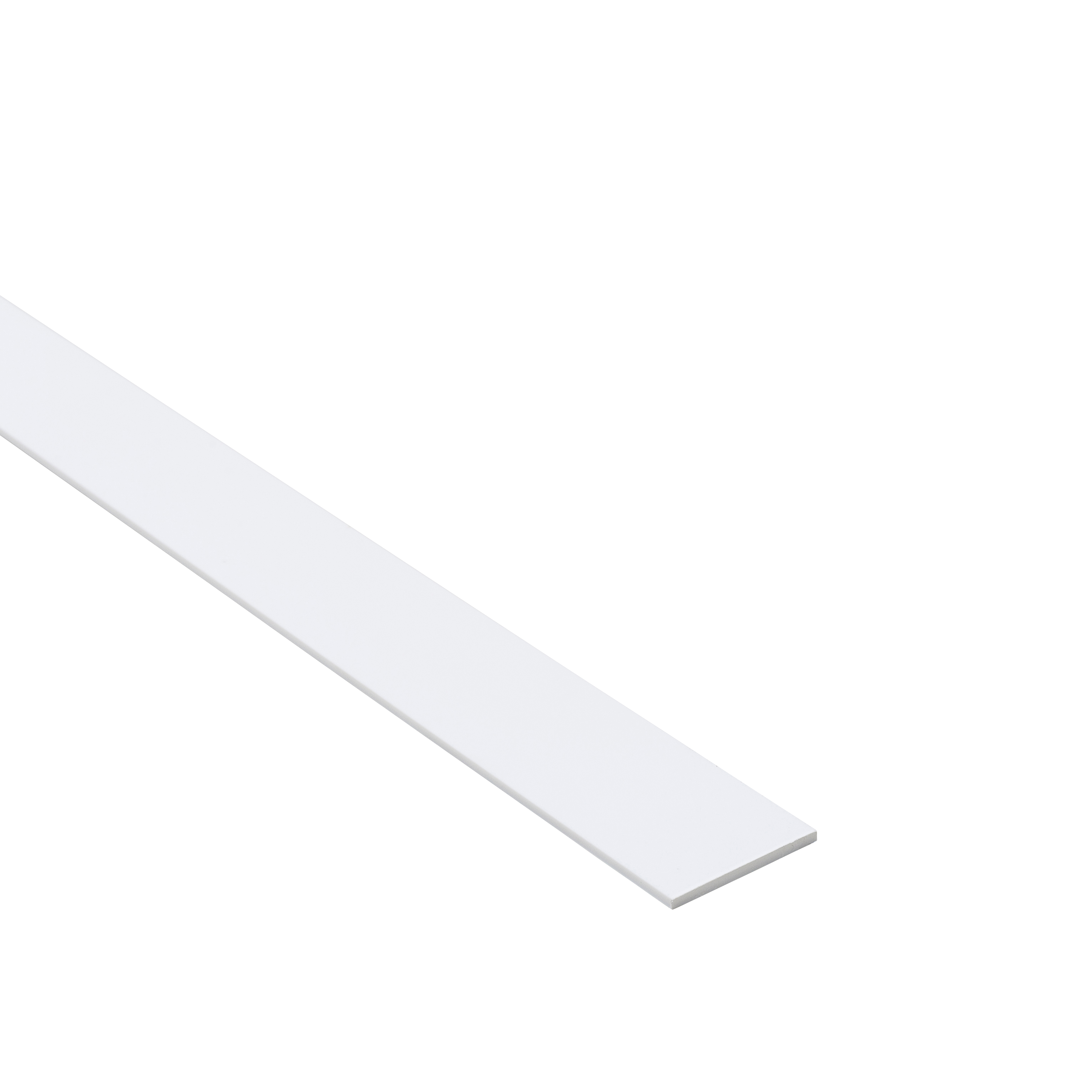 Profilé plat pvc blanc mat STANDERS, H.25 x Ep.2 mm, L.1 m | Leroy Merlin