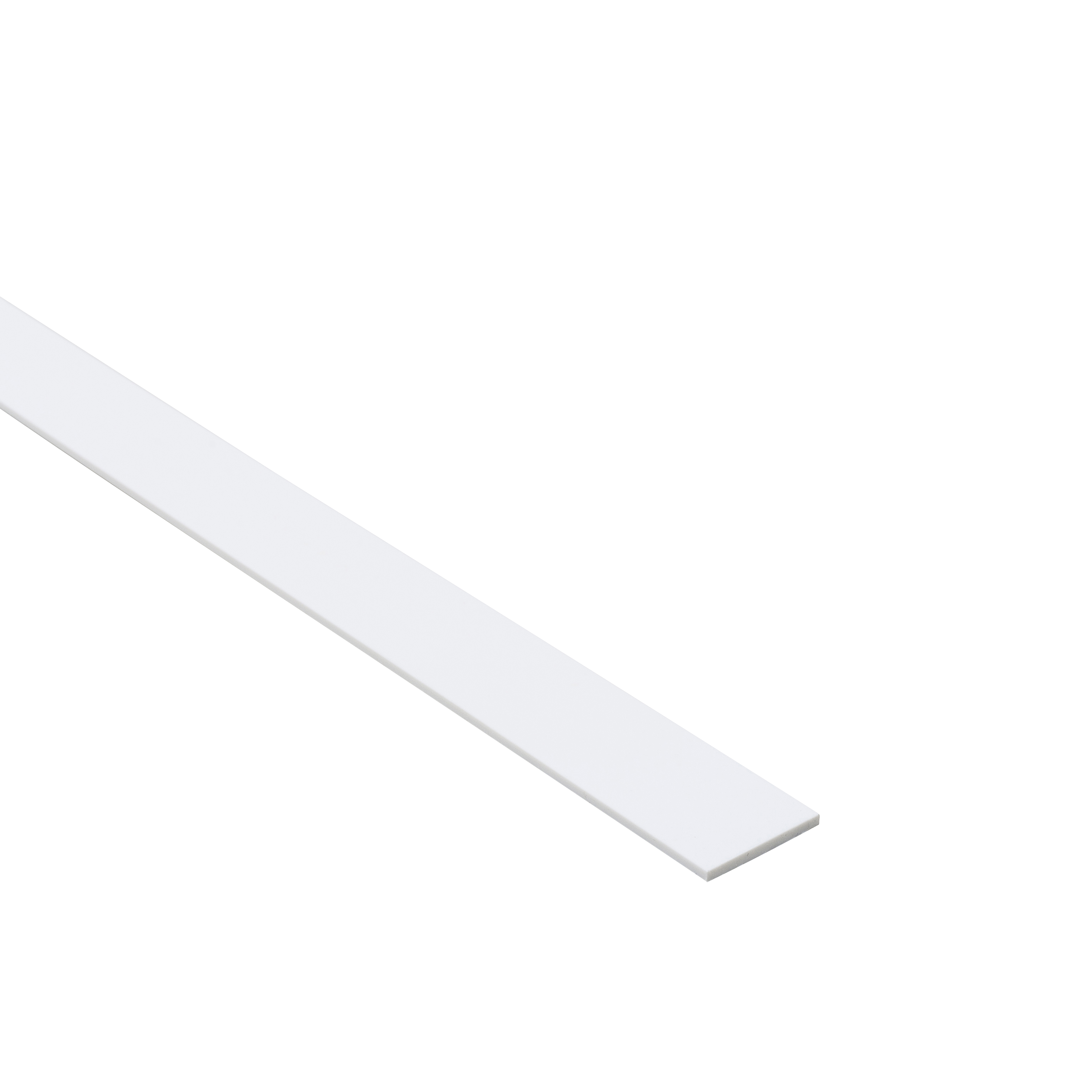 Profilé plat PVC l.20 mm x L.2,6 m blanc - CEZAR | Bricoman