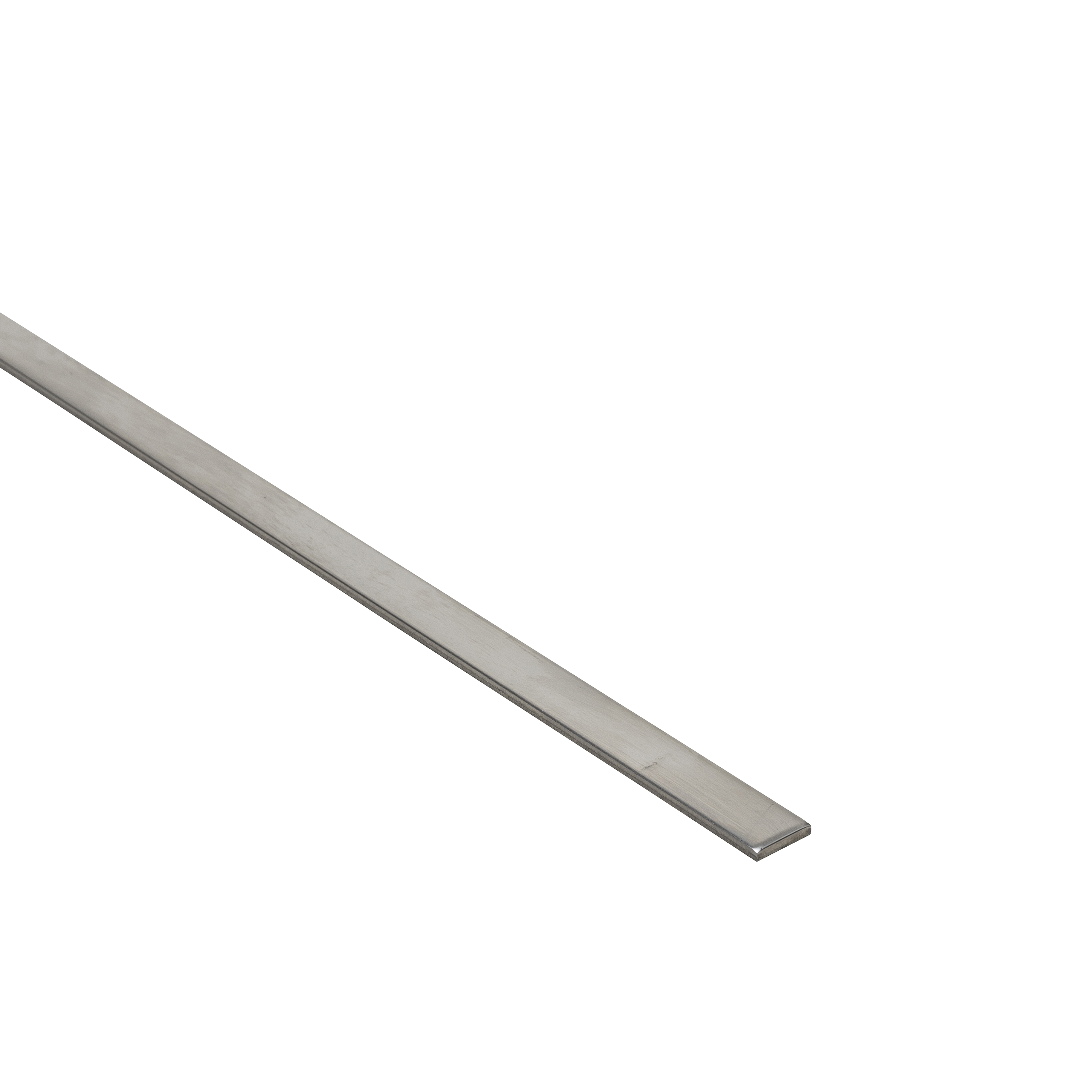Profilé plat inox brillant STANDERS, H.2 x l.10 x Ep.2 mm, L.1 m ...