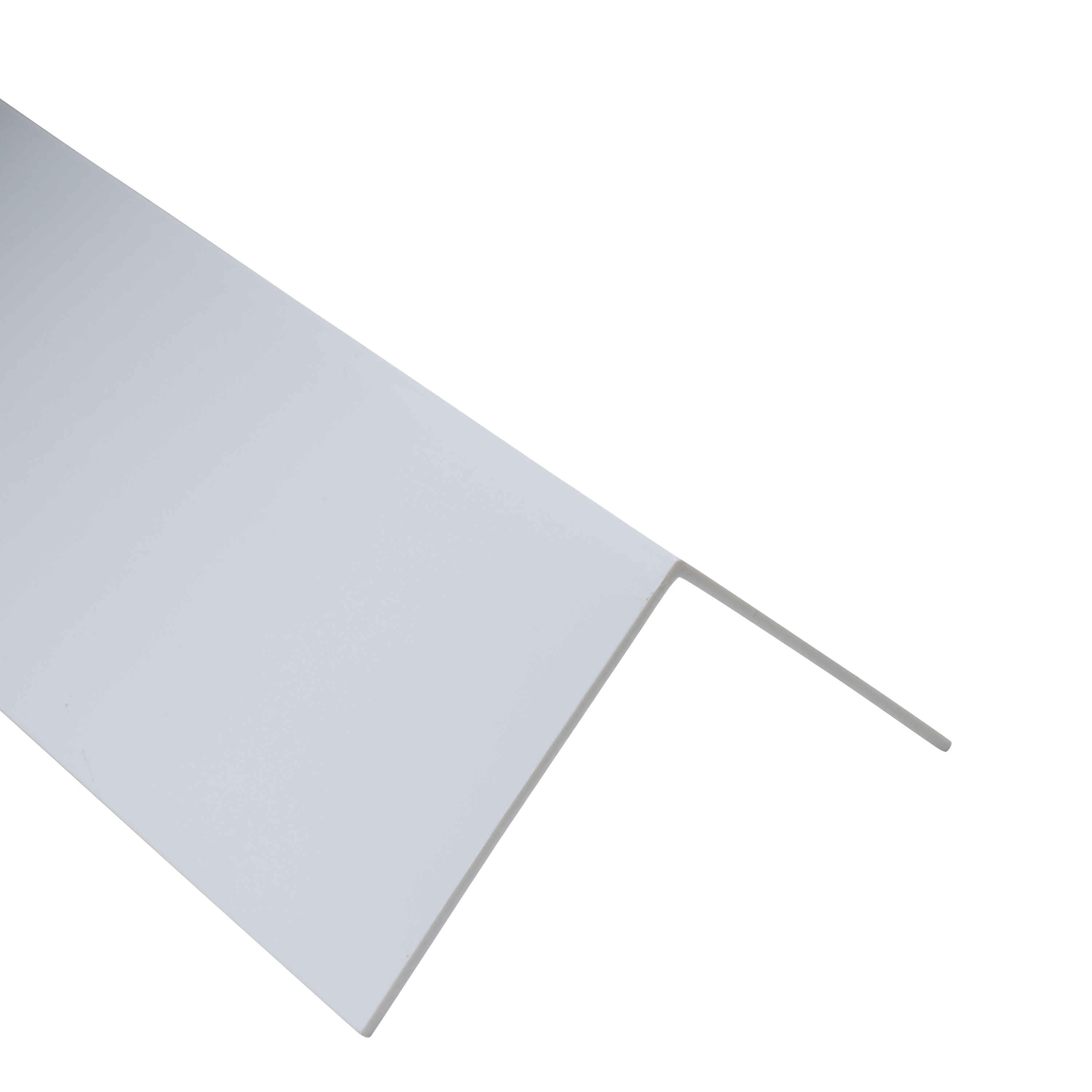 Perfil forma de ángulo de PVC blanco, Alt. 70 x An.70 x L.1000 mm ...