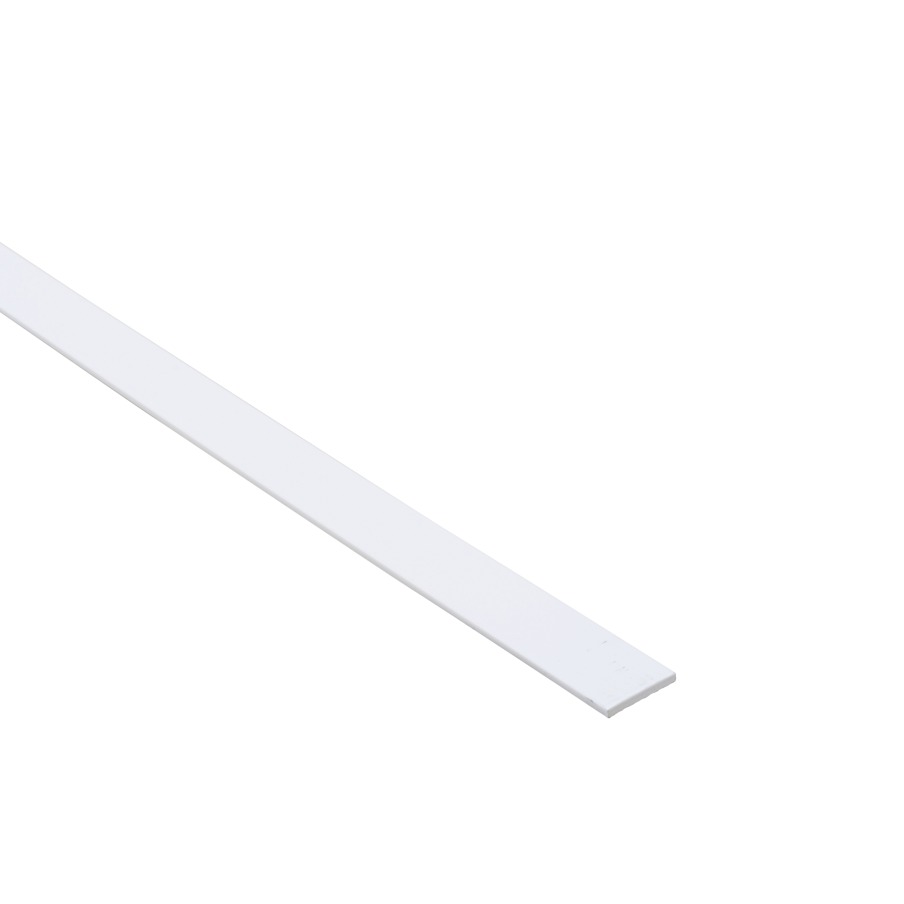 Perfil forma de plano de PVC blanco STANDERS, Alt. 2 x An.15 mm x L.1 m ...