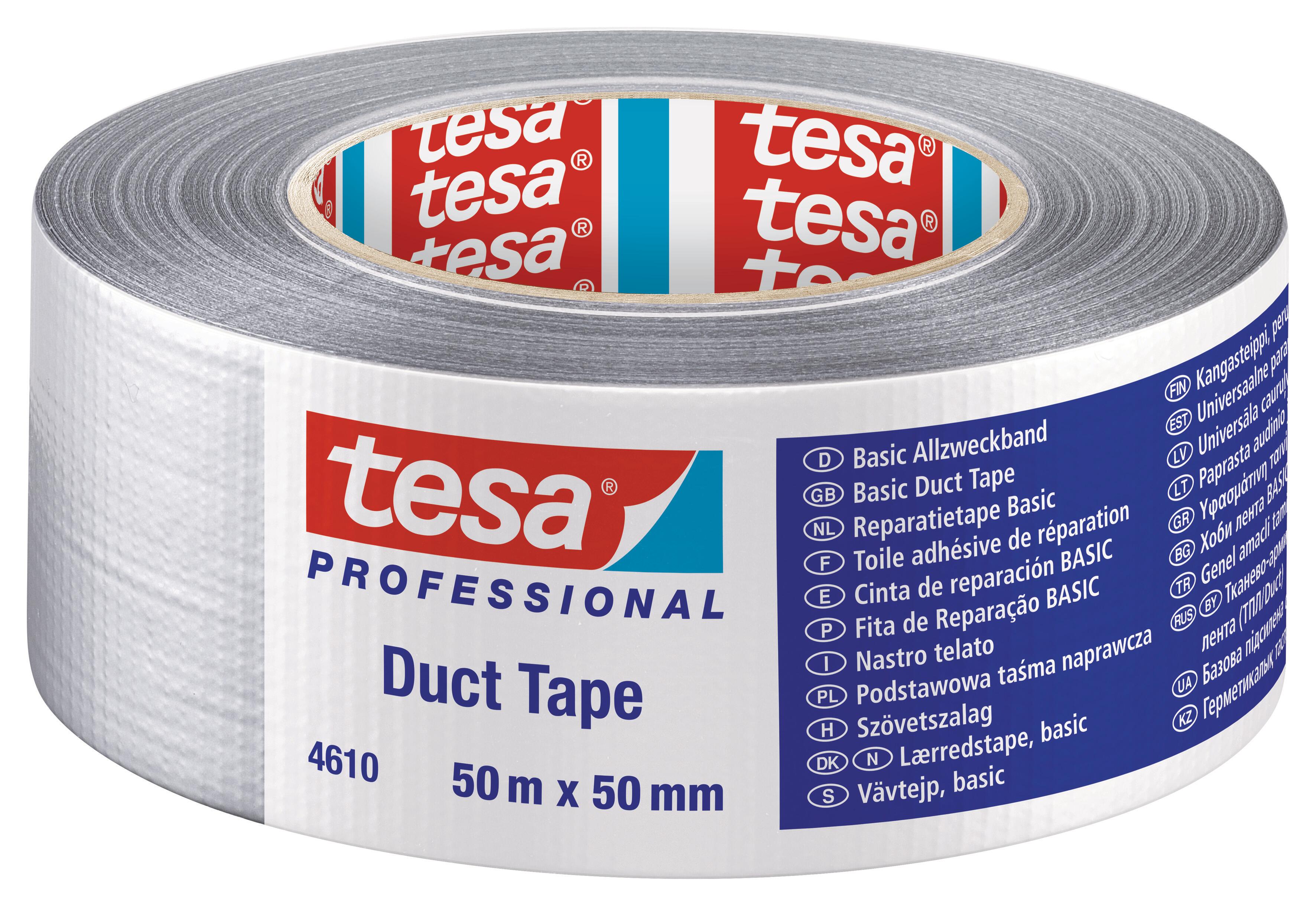 Nastro adesivo, TESA Basic Duct Tape per riparazione, resistente al ...