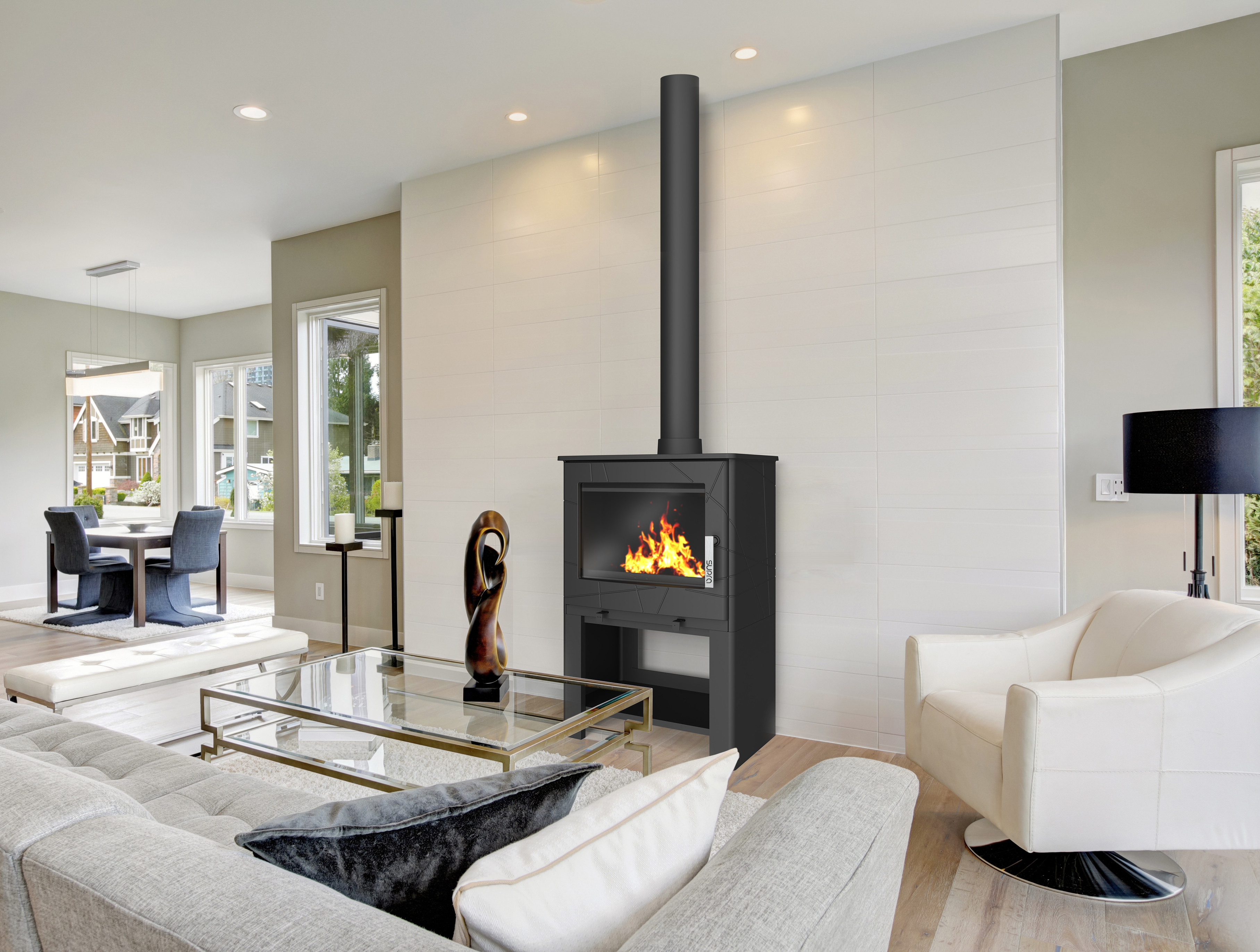 Estufa de leña SUPRA ADAM BÛCHER de 7.3 kw | Leroy Merlin
