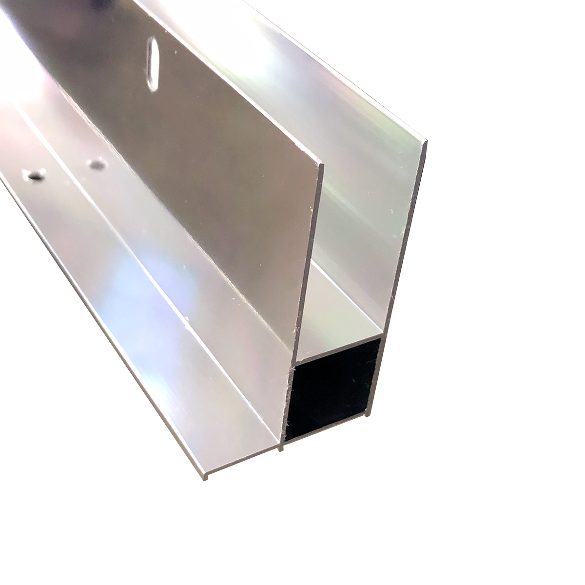 Profilo a forma di f in alluminio spazzolato cromo lucido L0m L0xSp0xH0 ...