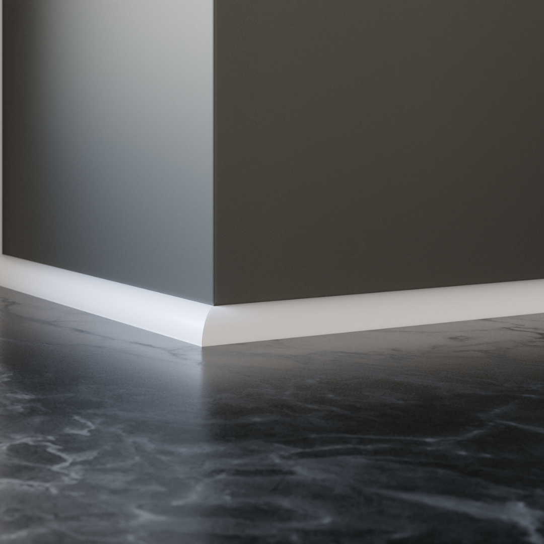 Rodapié de pvc de 240x1.2cm blanco LC ARTENS | Leroy Merlin