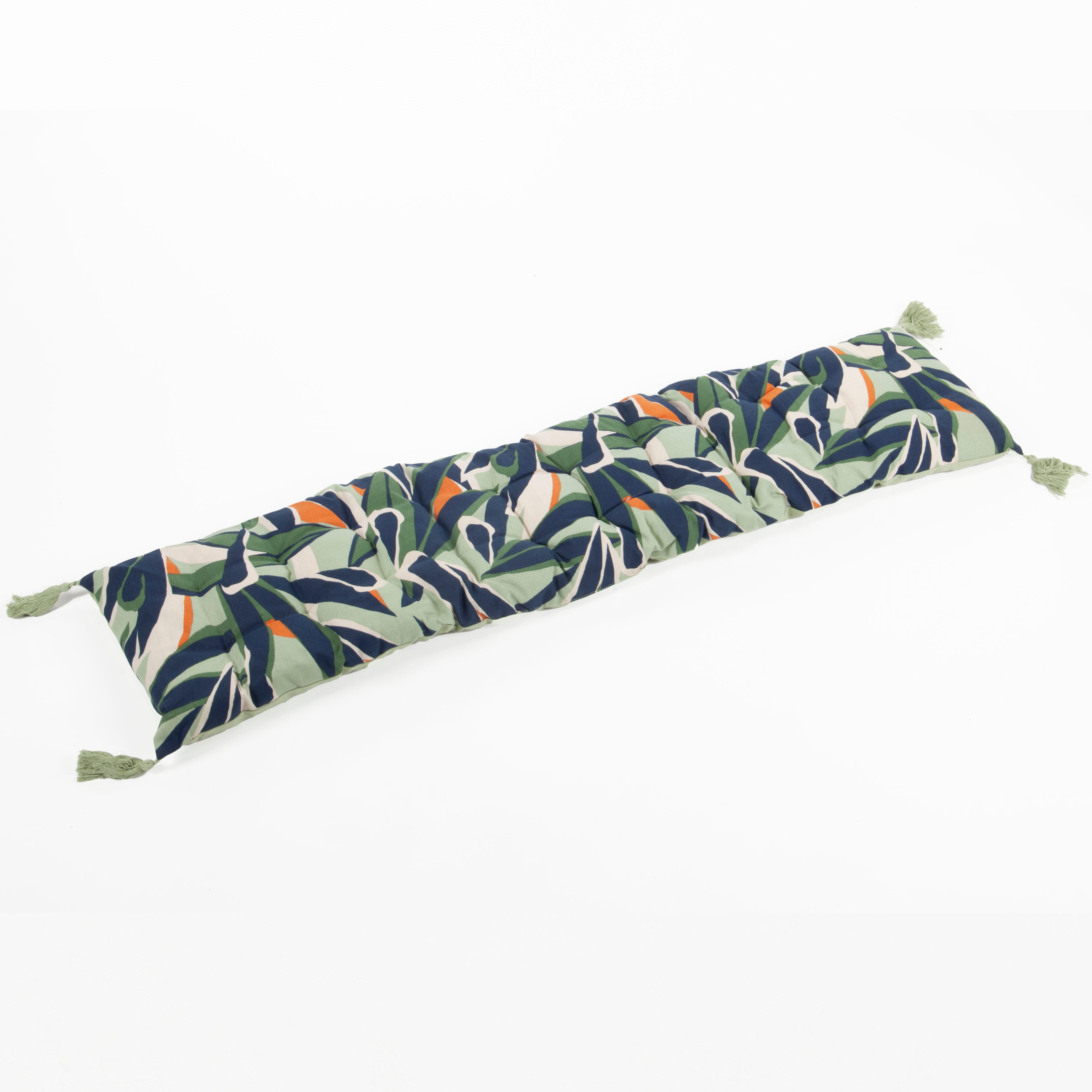 Futon de banc Palma, imprimé l.30 x L.120 x H.10 cm | Leroy Merlin