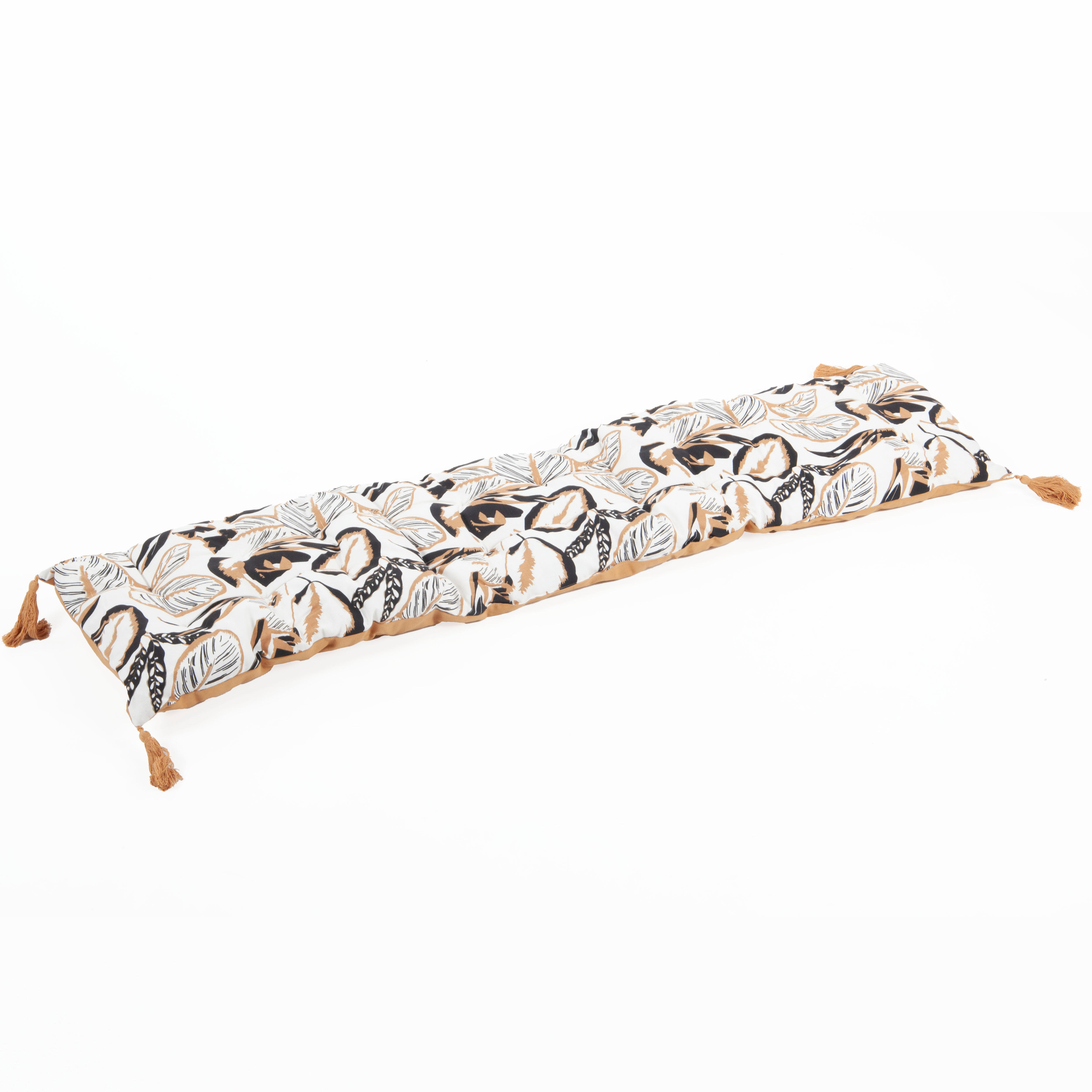 Futon de banc Bélize, imprimé l.30 x L.120 x H.10 cm | Leroy Merlin