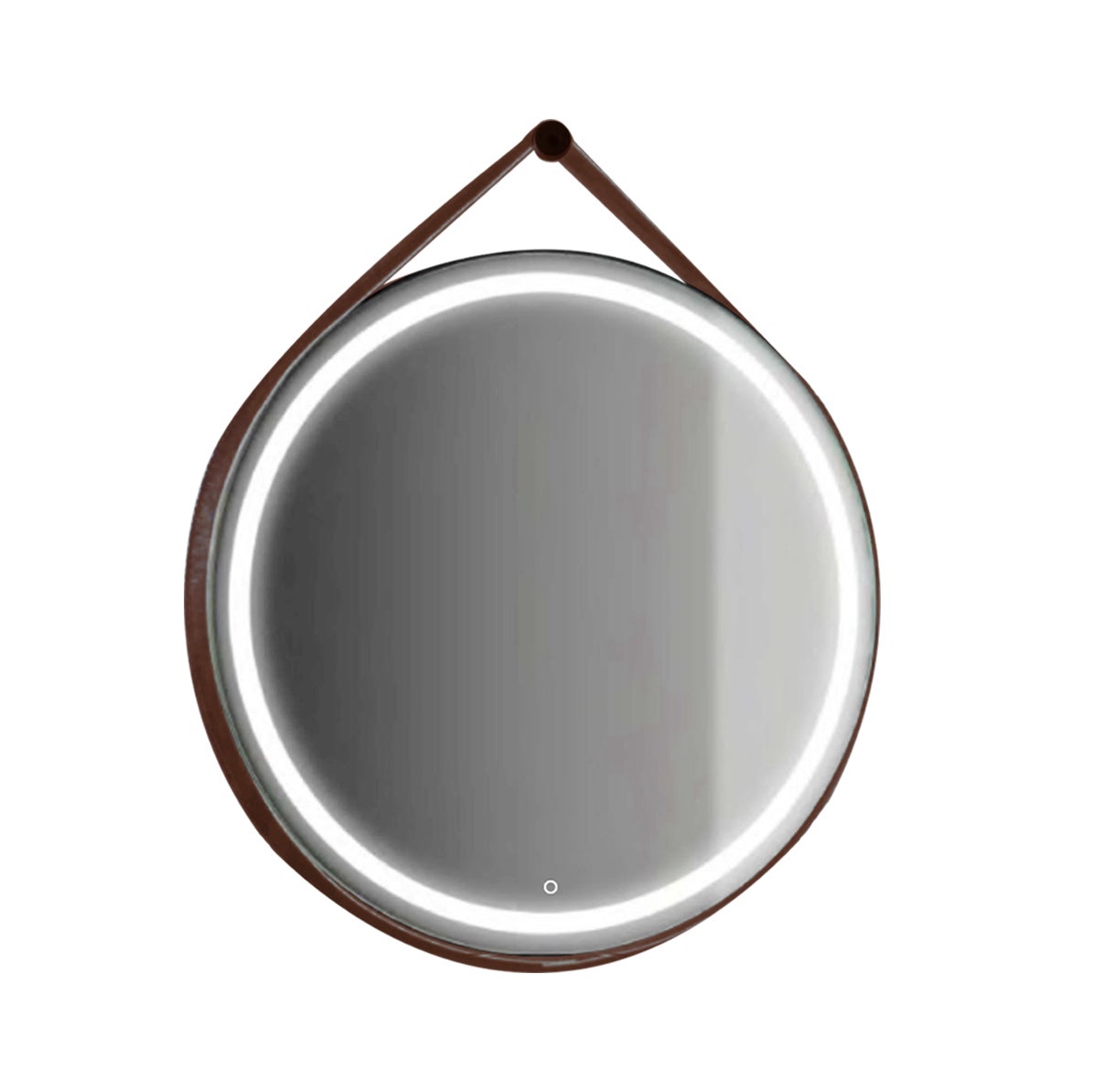 Specchio con illuminazione integrata completo di faretto bagno tondo H ...