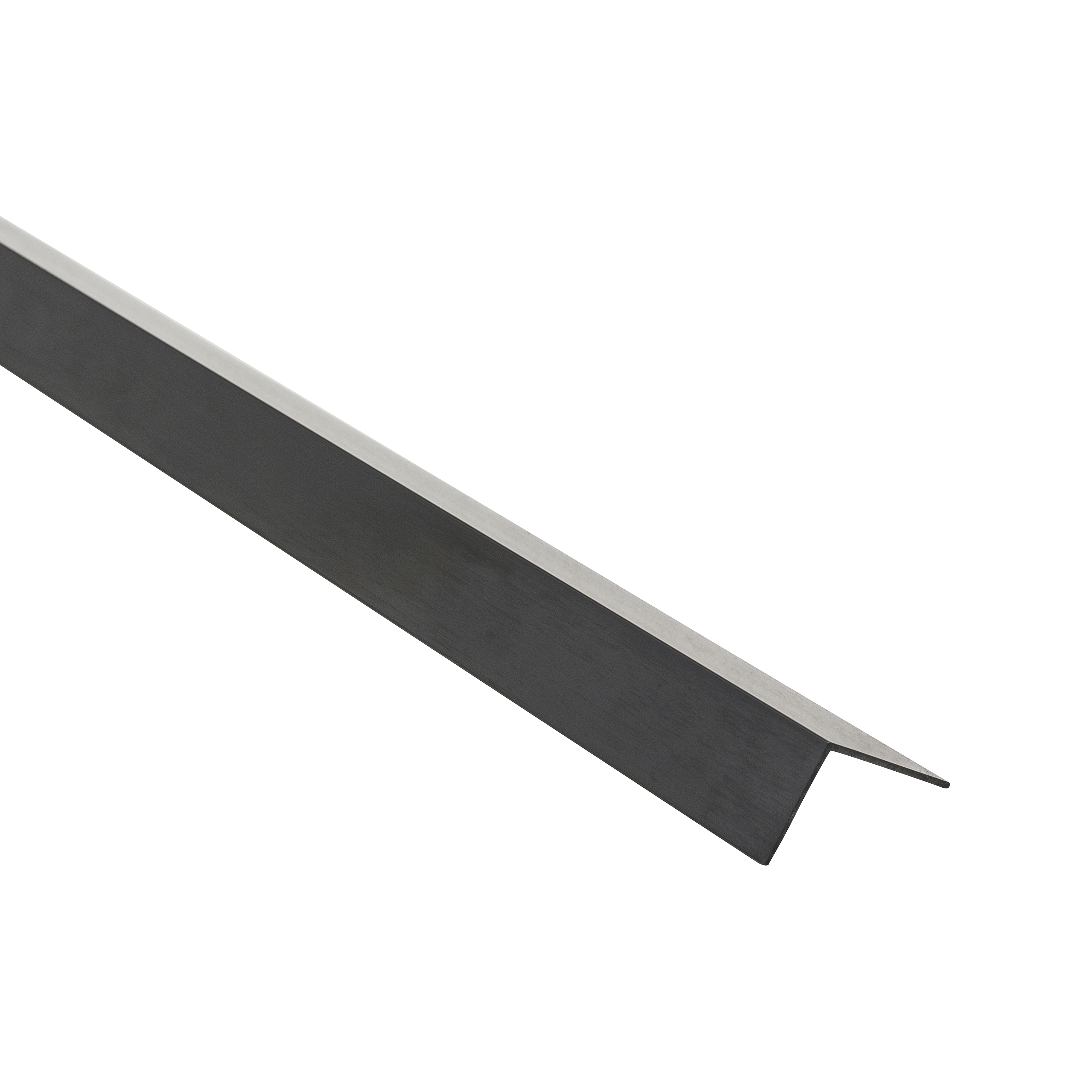 Cornière pvc noir brillant STANDERS, H.30 x l.20 x Ep.1 mm, L.2.6 m ...