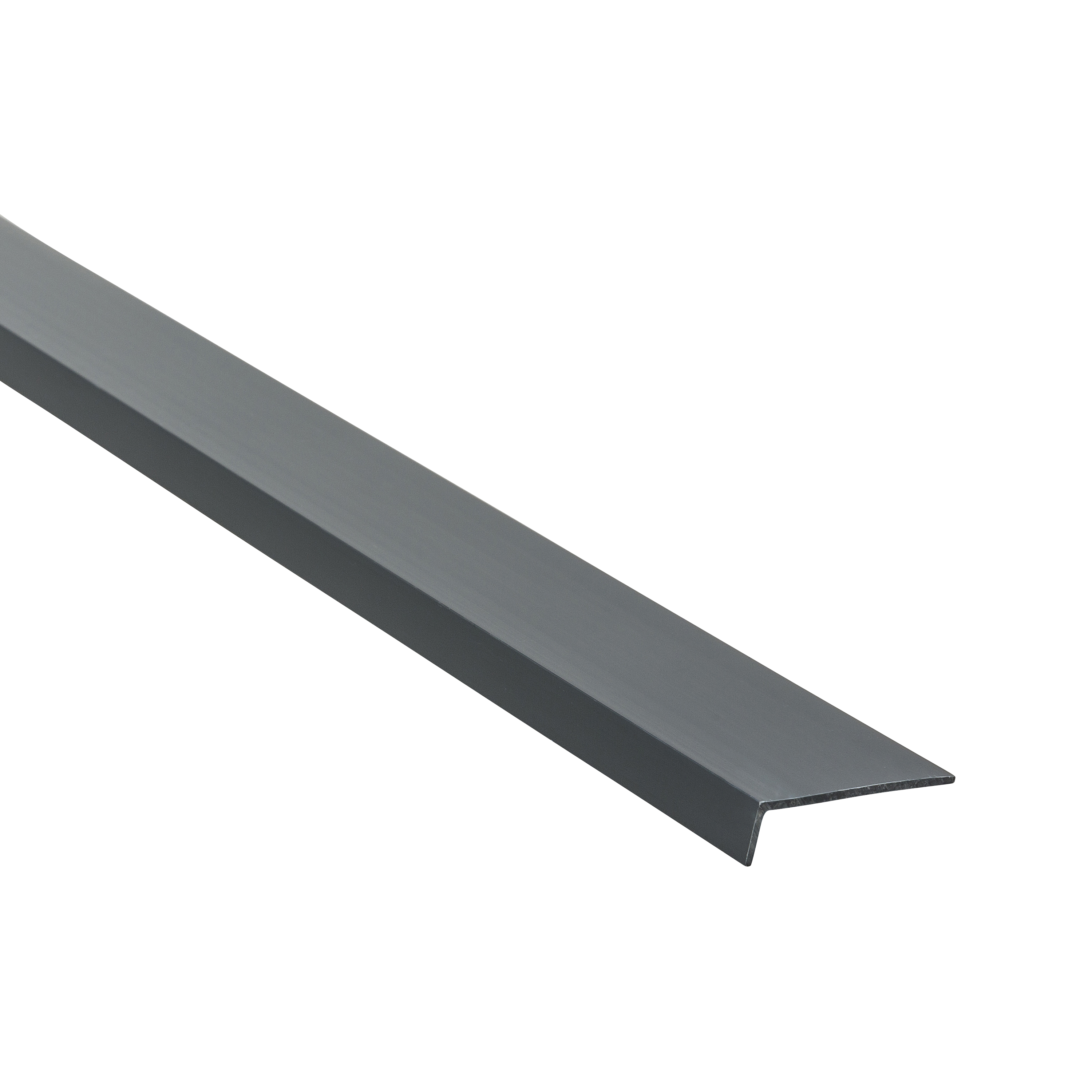 Cornière pvc antracite mat STANDERS, H.40 x l.10 x Ep.1.5 mm, L.2.6 m ...