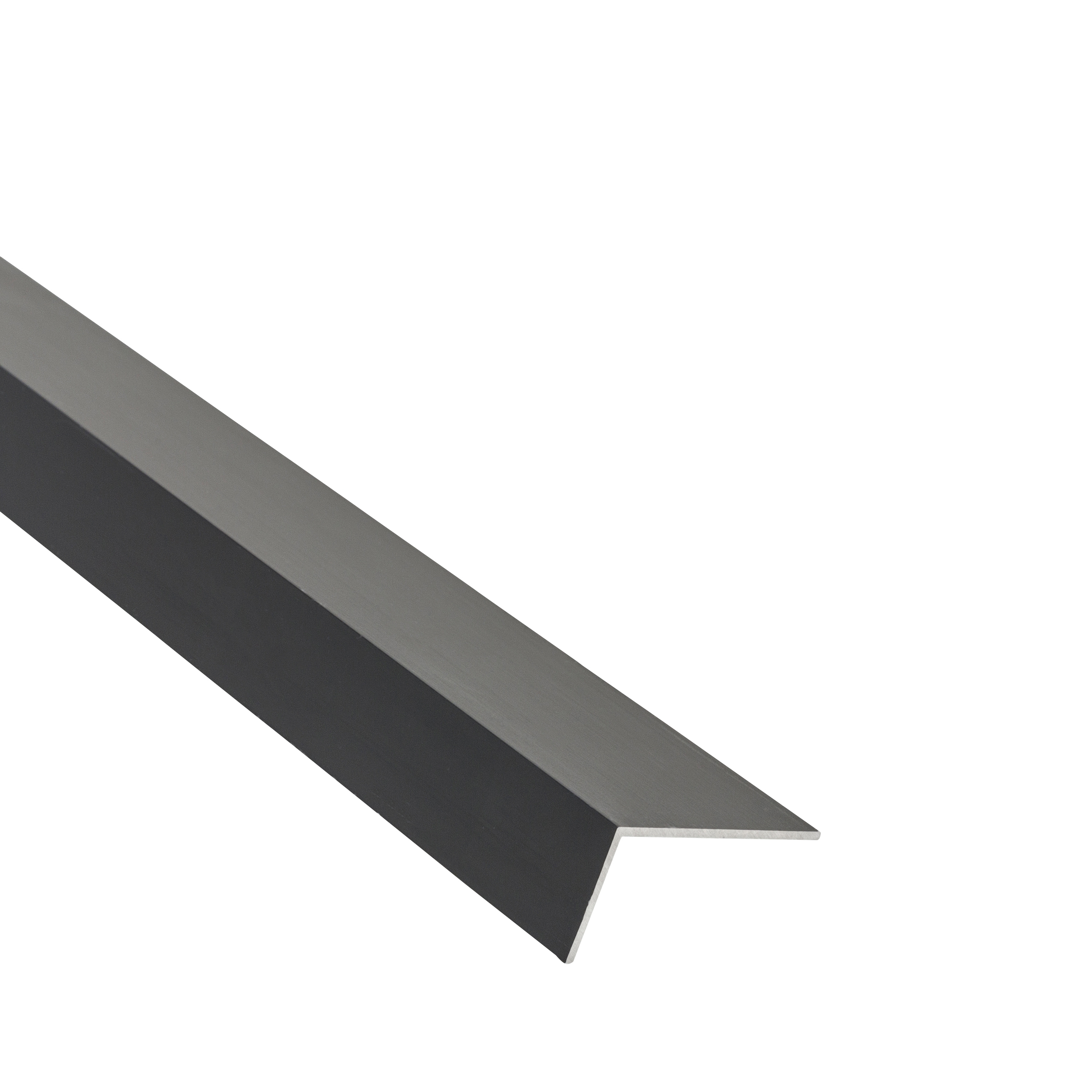 Cornière aluminium anodisé noir mat STANDERS, H.20 x l.40 x Ep.1.5 mm ...