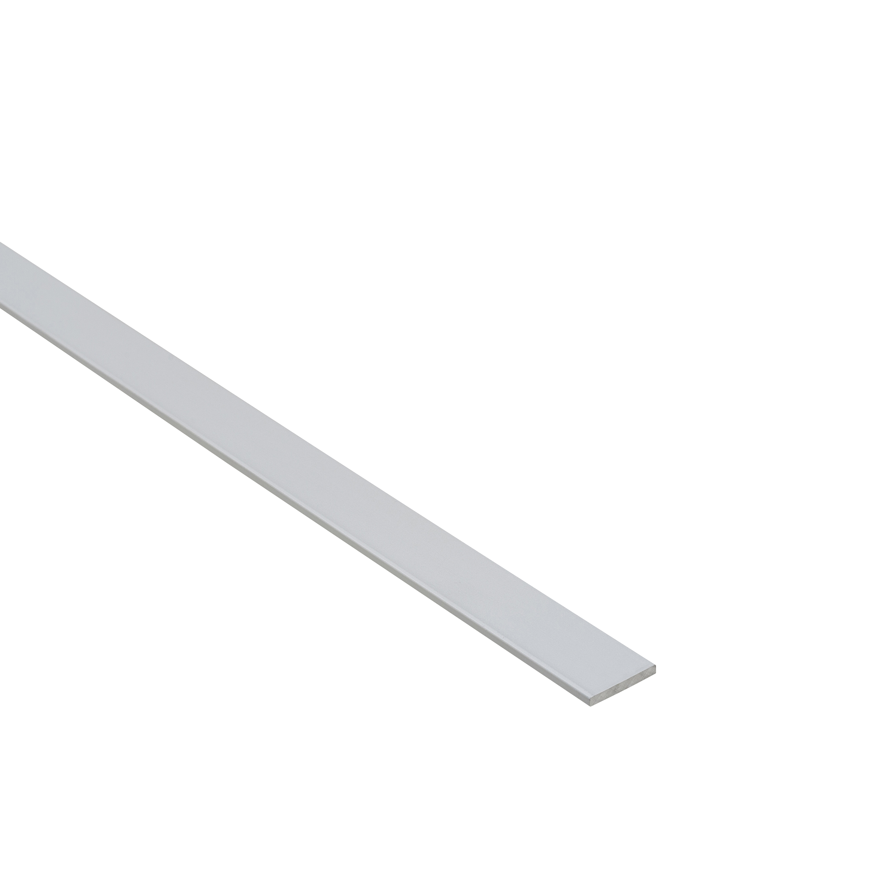 Profilé plat aluminium anodisé mat STANDERS, l.15 x Ep.2 mm, L.2.5 m ...