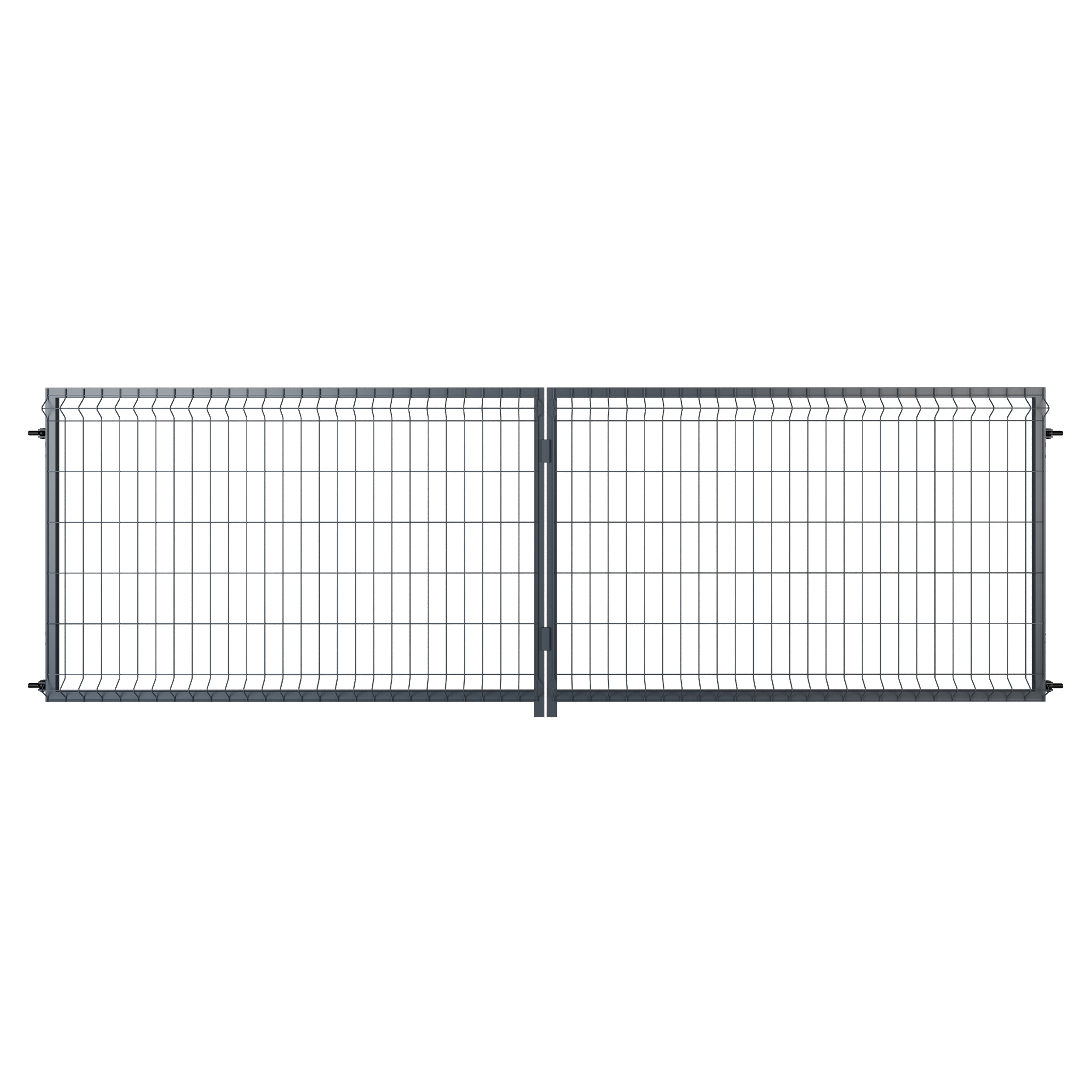 Brama dwuskrzydłowa Modus 4x1.2 m antracytowa Naterial - Leroy Merlin