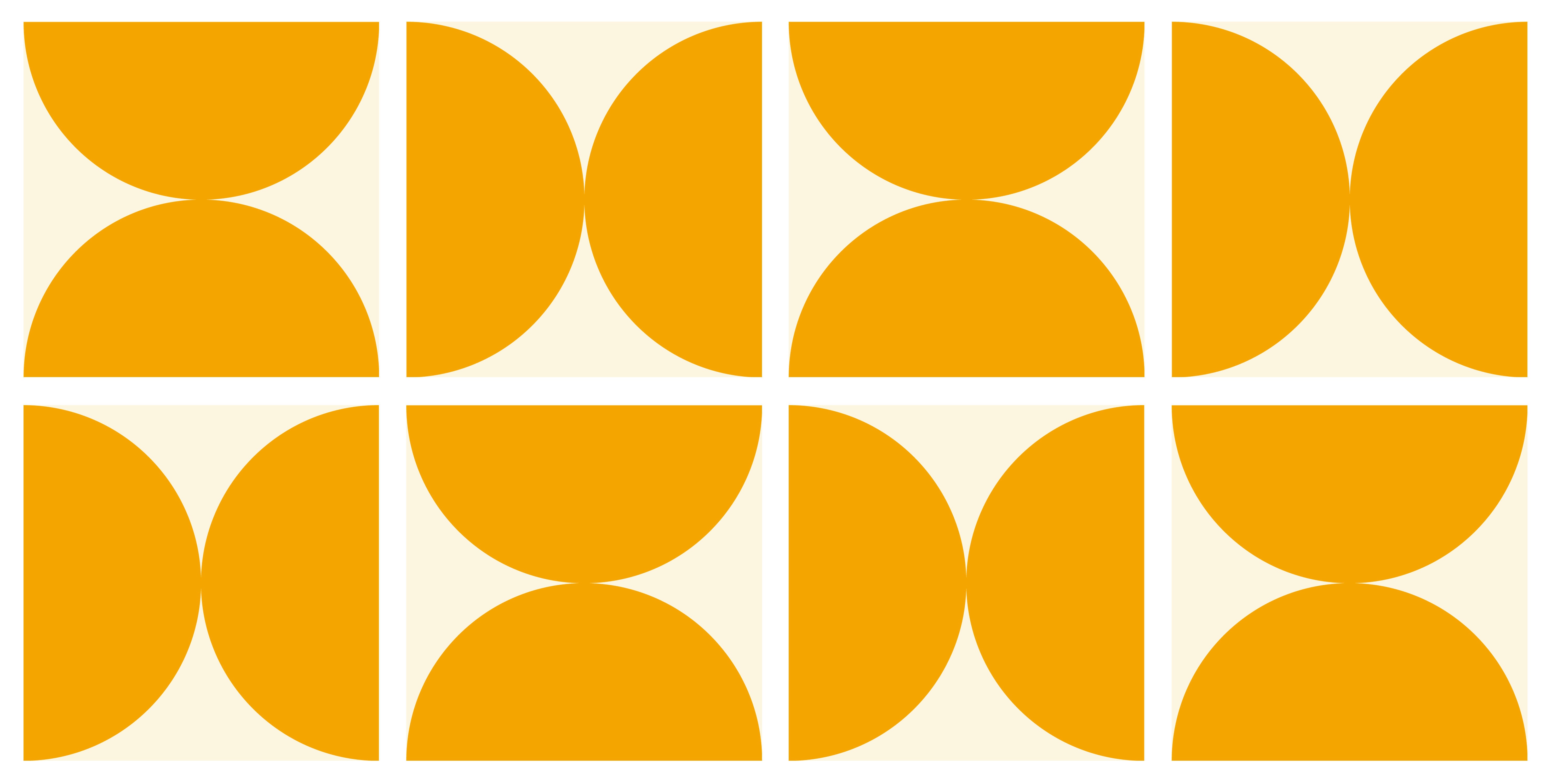 Lot de 8 adhésifs décoratifs 70', jaune, 20 cm x 20 cm | Leroy Merlin