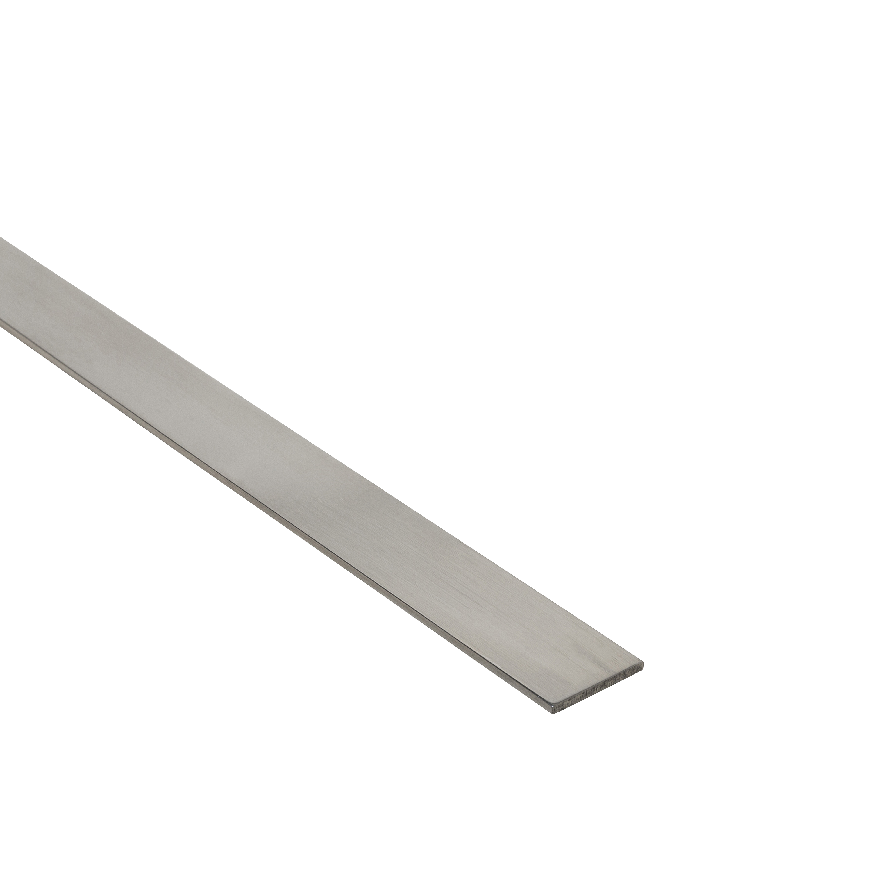 Profilé plat inox brillant STANDERS, H.2 x l.20 x Ep.2 mm, L.1 m ...