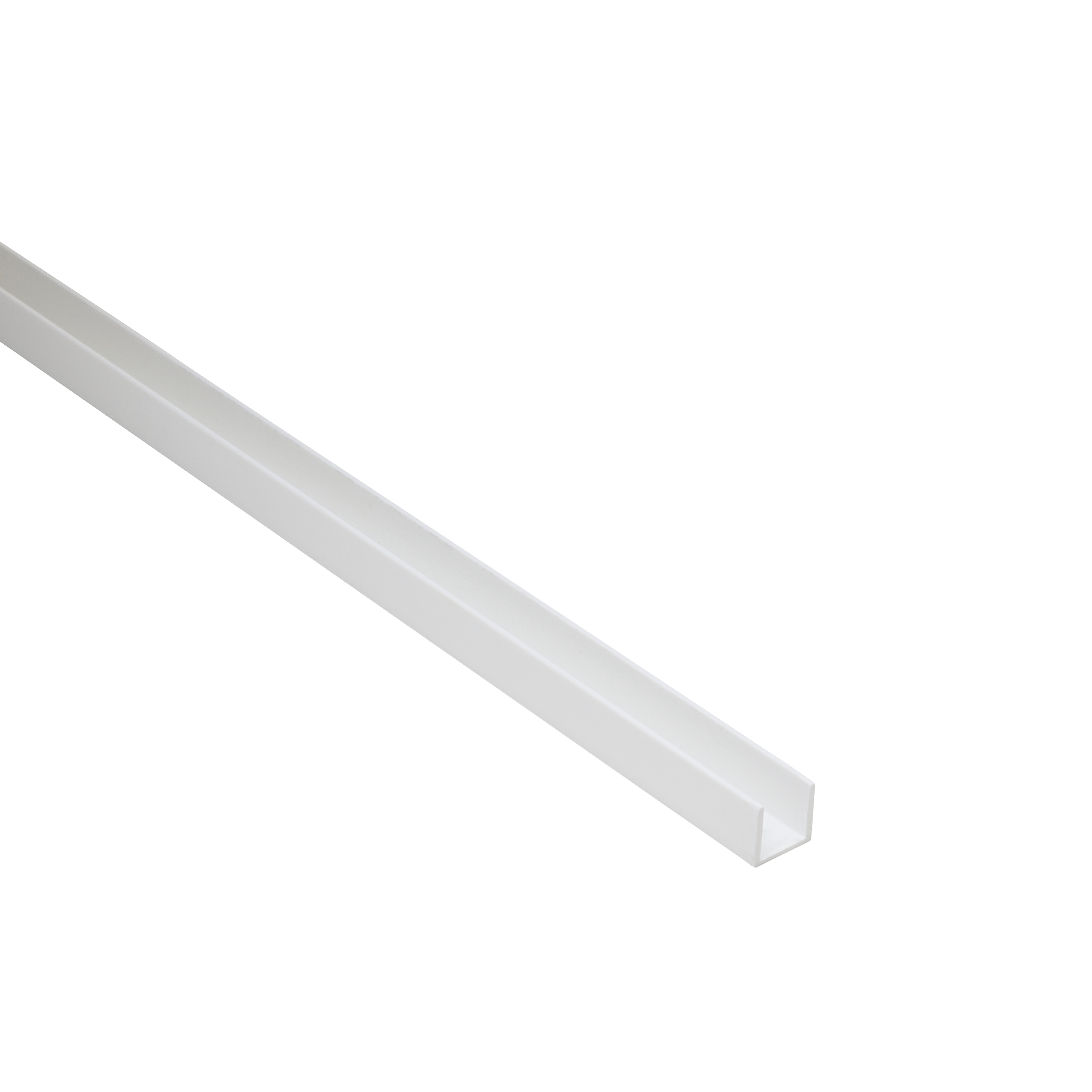 Profilé U pvc blanc mat STANDERS, H.10 x l.10 x Ep.1 mm, L.1 m | Leroy ...
