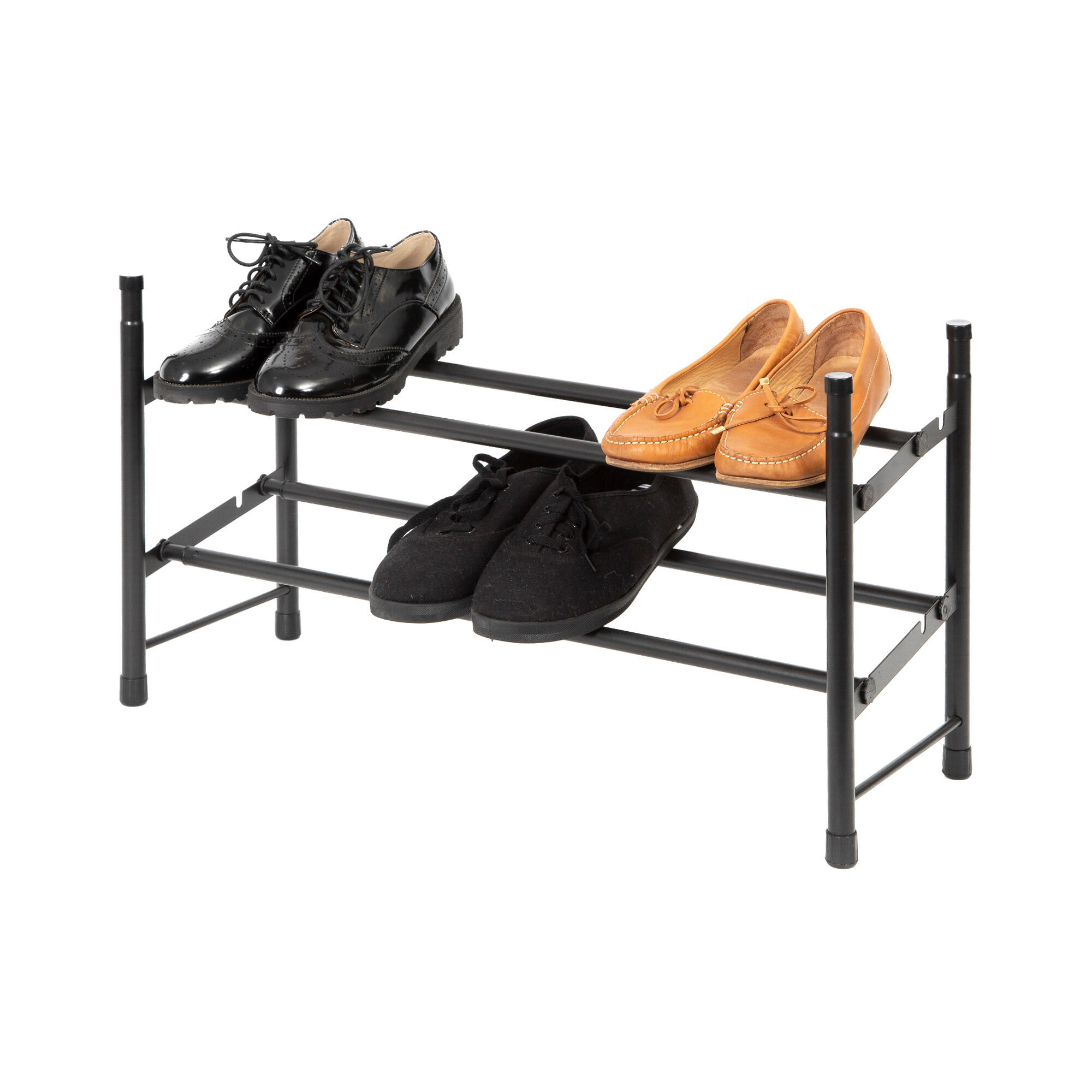 Range-chaussures extensible et empilable Stilito noir l.62-117 x P.23 x ...