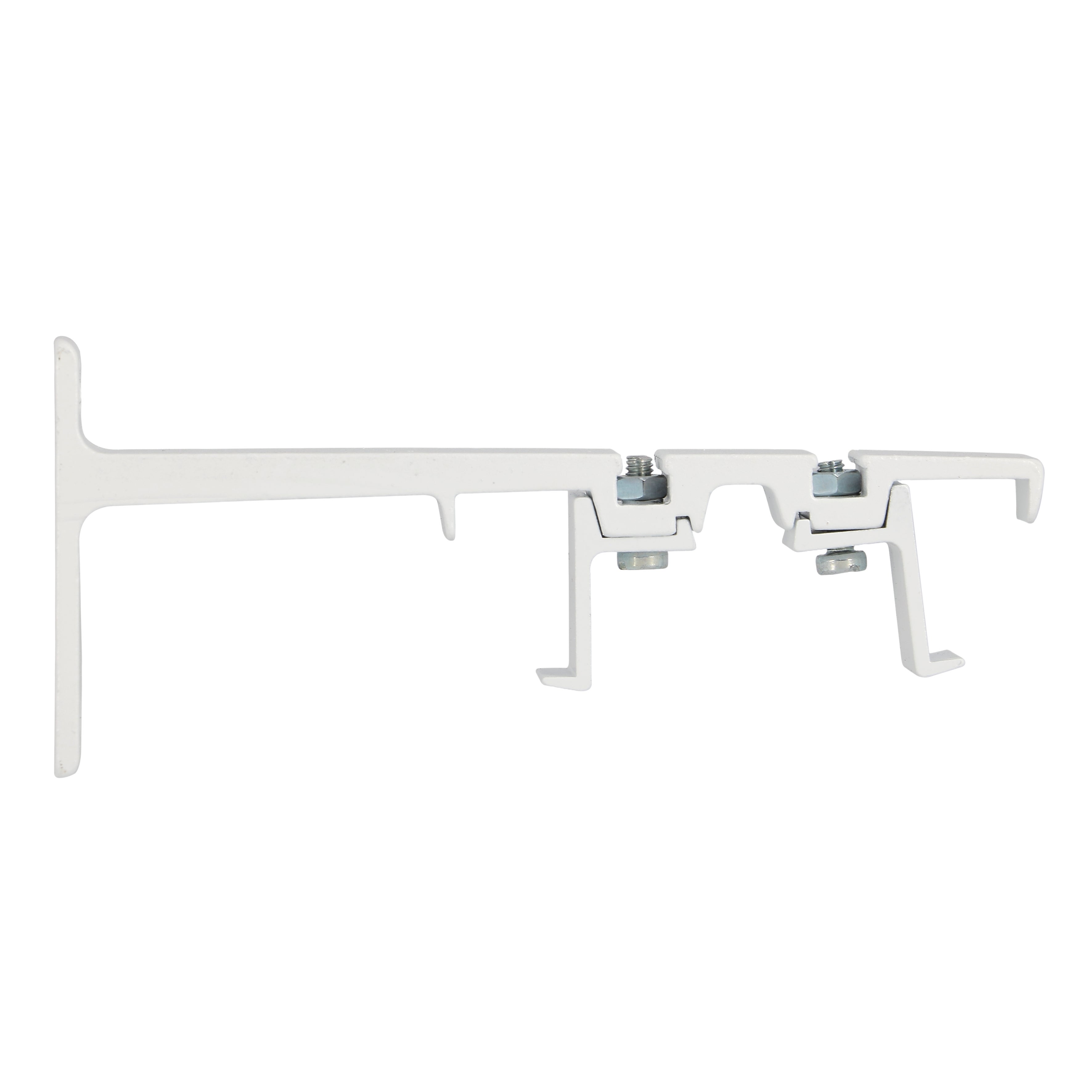 2 supports muraux double avance blanc 80mm | Leroy Merlin