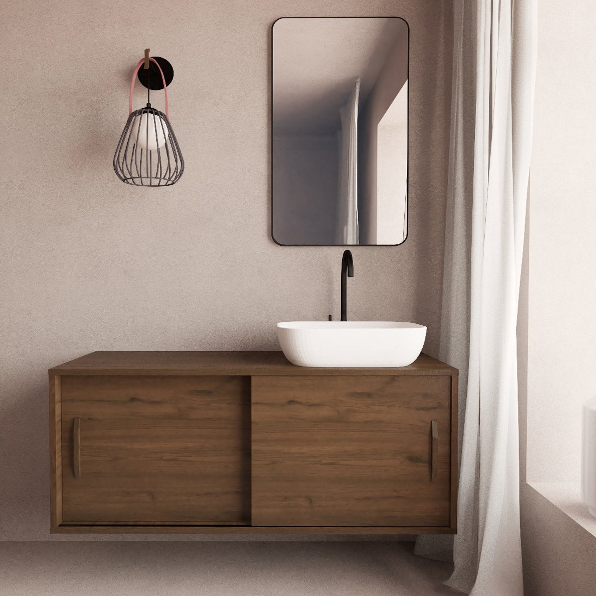 Mobile da bagno sotto lavabo Velvet trebino L 130 x H 134 x P 55 cm ...