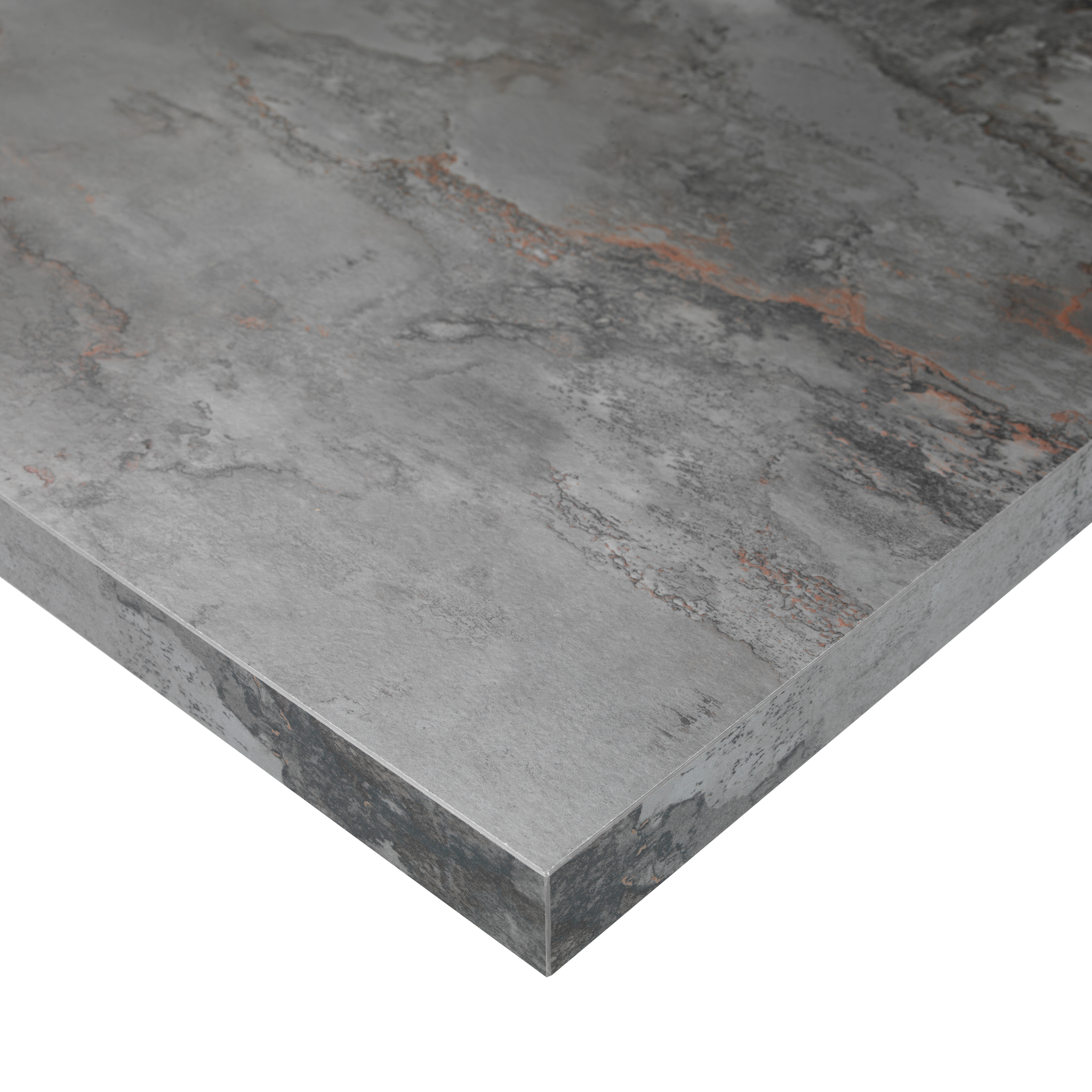 Plan de travail KONNECTO ASSEMBLAGE FACILE Oxyde gris 249x65x3,8cm ...