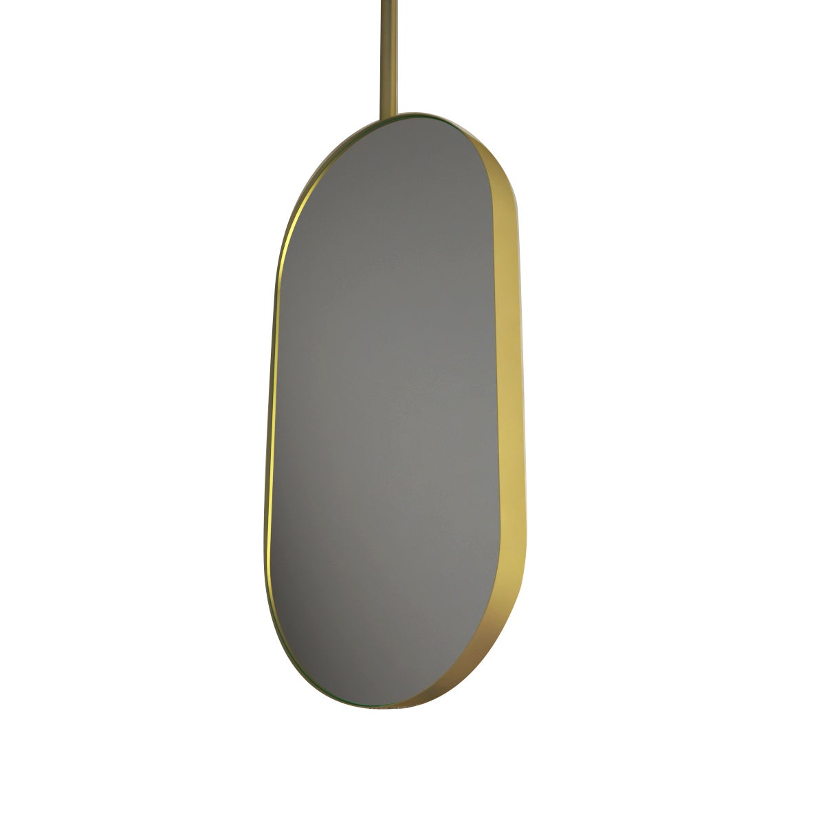 Specchio ovale in metallo oro 40 x 80 cm | Leroy Merlin