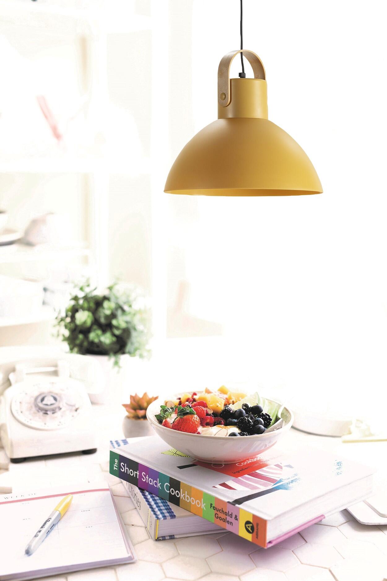 Lámpara de techo colgante dorada 1 luz E27 Sam 39 cm y altura regulable | Leroy Merlin