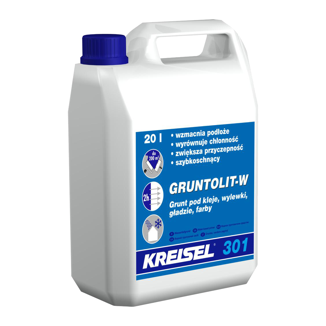 Środek gruntujący wodny Gruntolit-W 301 20 litrów Kreisel - Leroy Merlin
