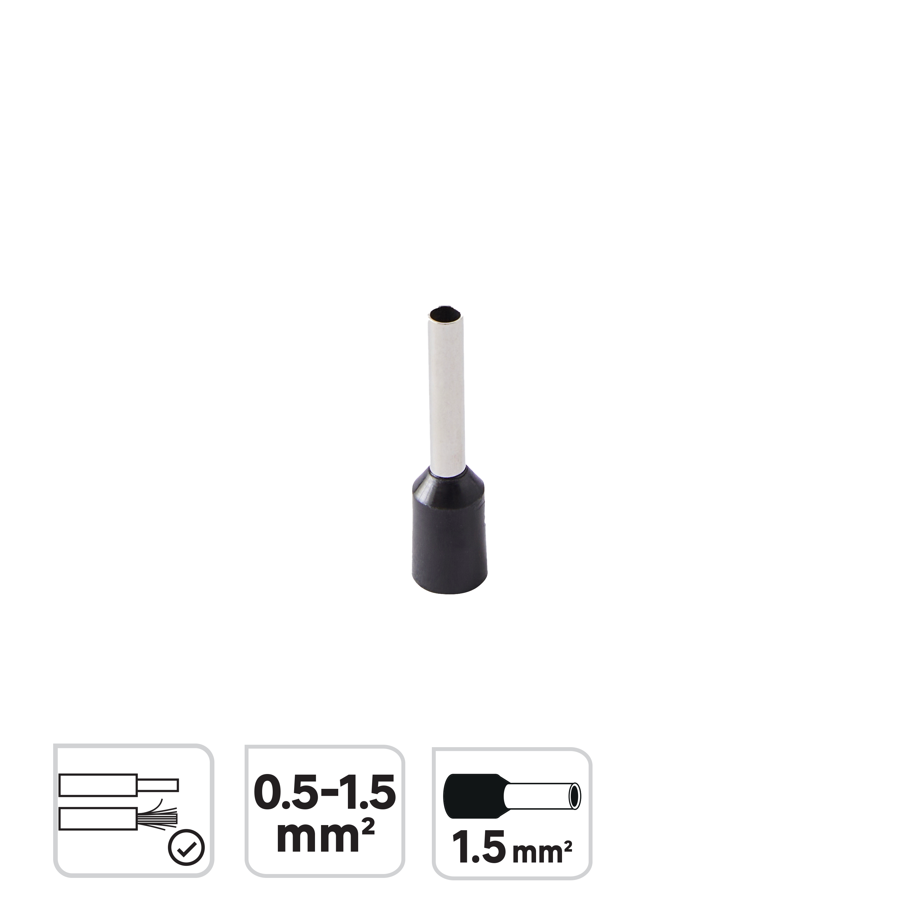 50 terminales punta hueca 1.5mm lexman | Leroy Merlin