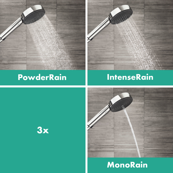 Columna de ducha HANSGROHE Stamis cromado | Leroy Merlin