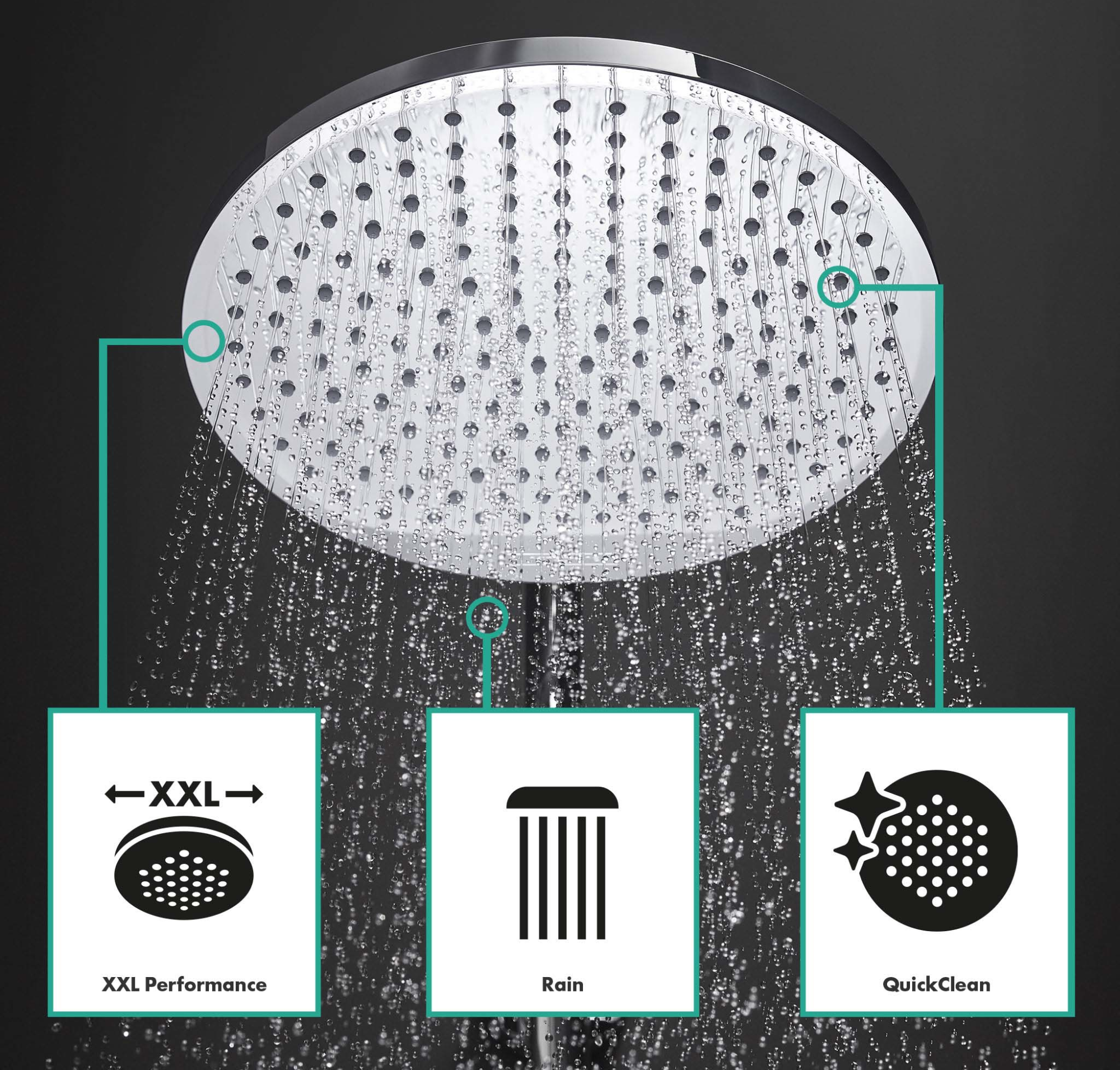 Columna de ducha monomando HANSGROHE Stamis cromado | Leroy Merlin