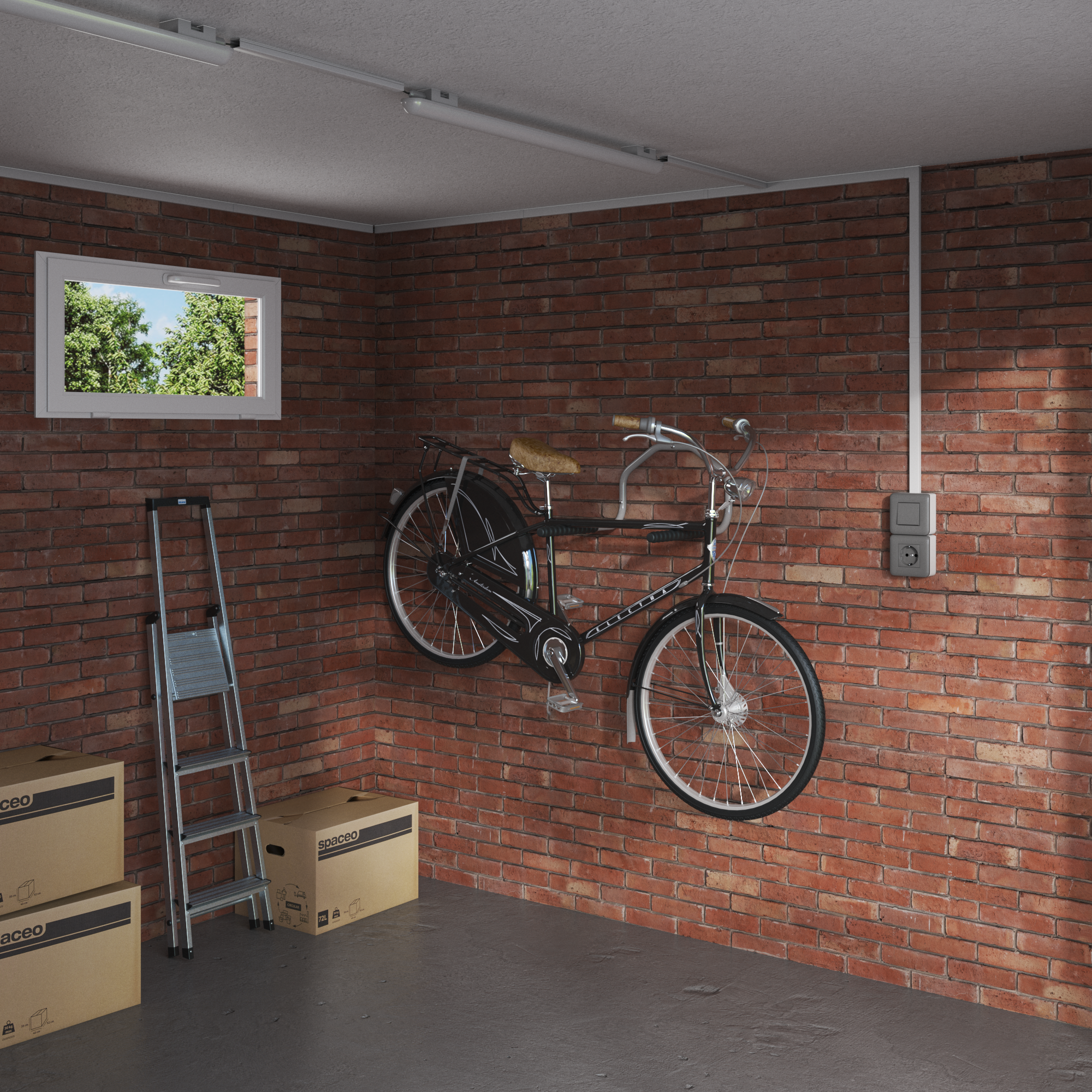 Réglette garage Led étanche IP65 L.110 cm 2800 lm, Volga INSPIRE ...