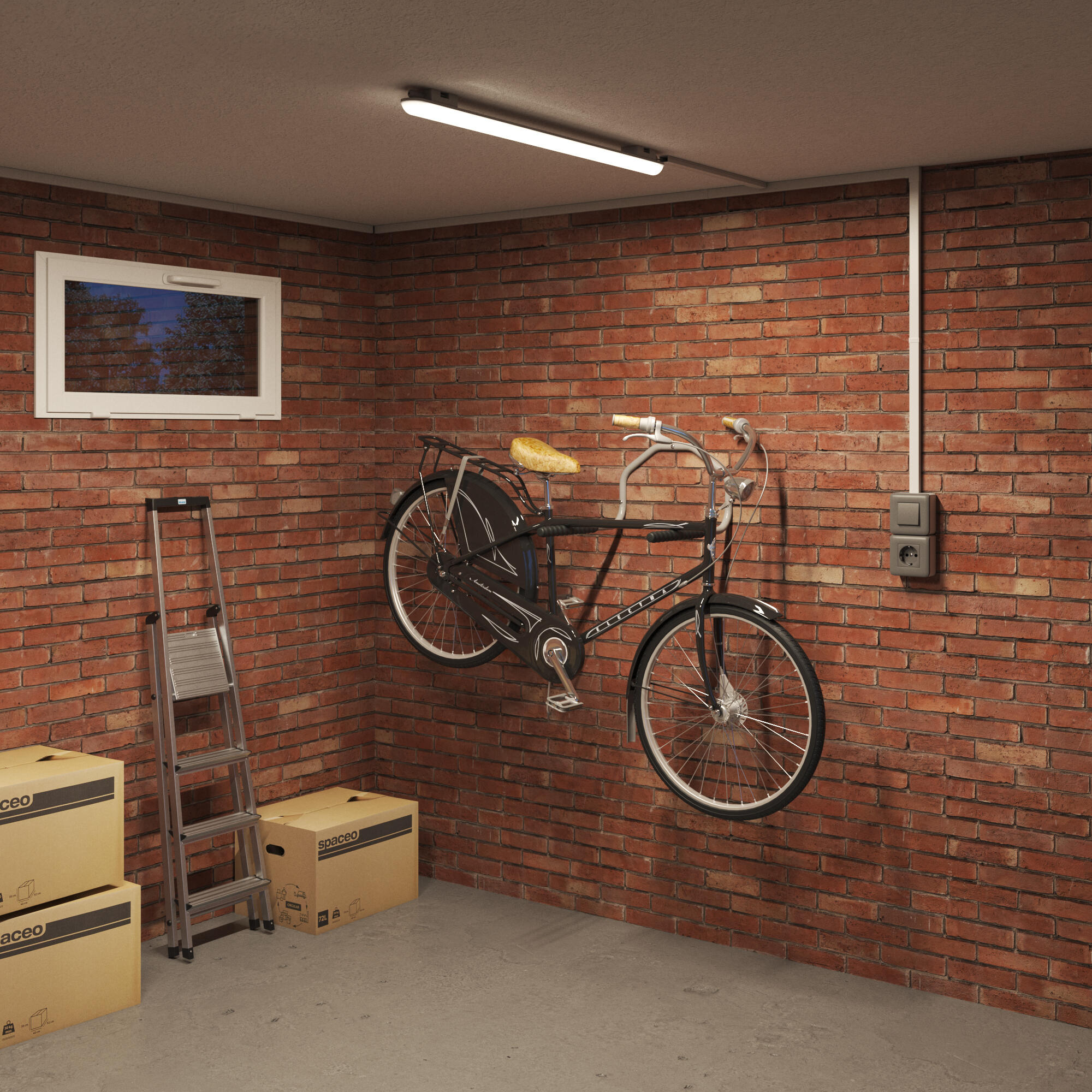 Réglette garage Led étanche IP65 L.110 cm 2800 lm, Volga INSPIRE ...