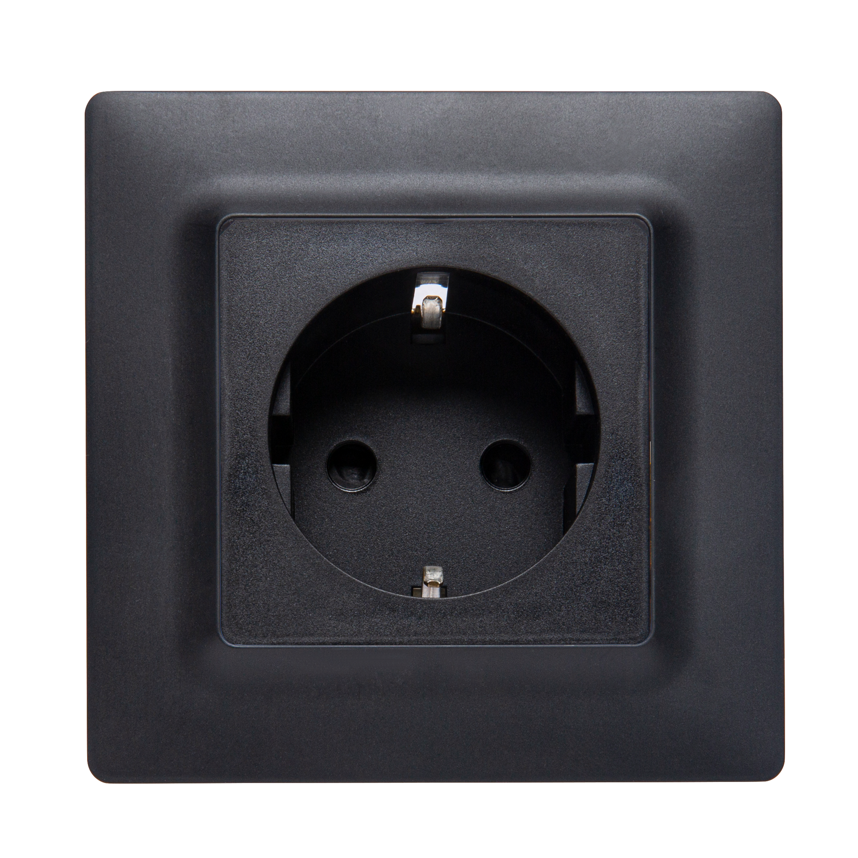 Enchufe completo LEXMAN Luxia negro | Leroy Merlin
