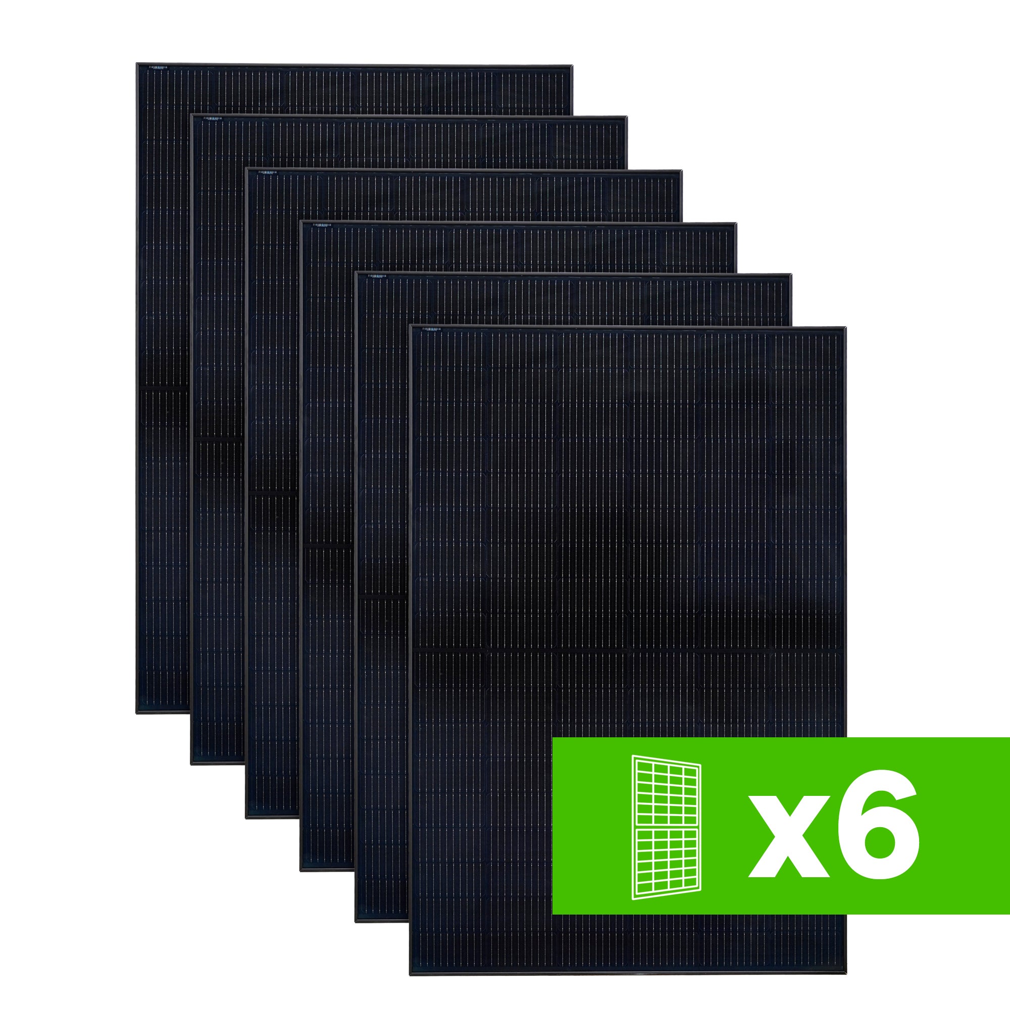Pack de 6 paneles solares TENSITE Full Black 405W | Leroy Merlin