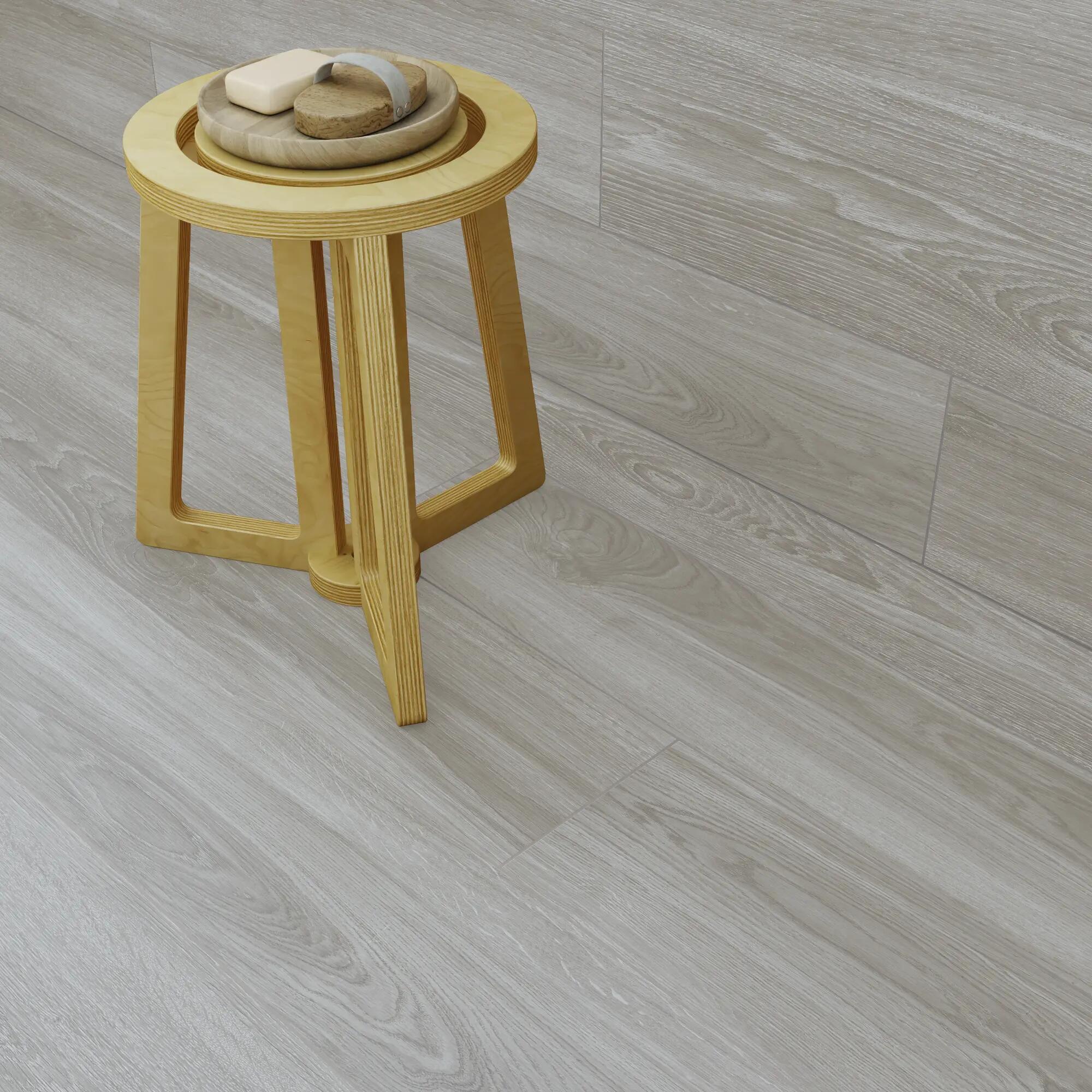 Suelo porcelánico Aren efecto madera ceniza 120x19.5 cm C1 PAMESA ...
