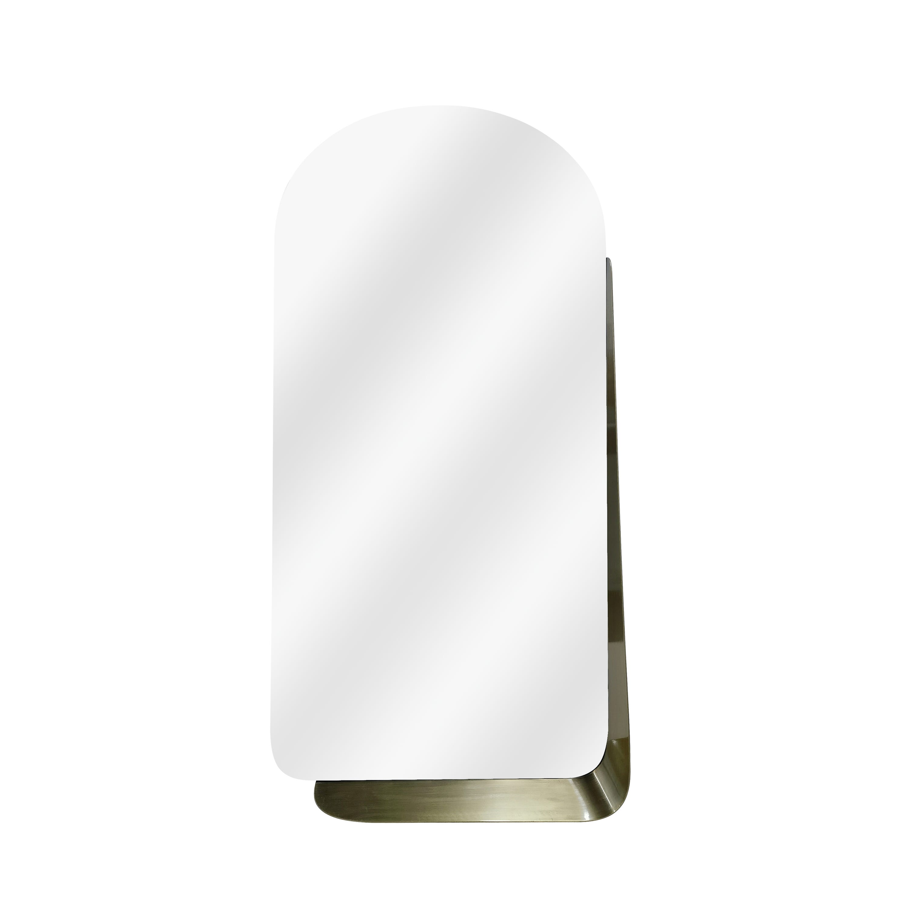 Lustro Brilla Brass z półką 40 x 78 cm złote Inspire - Leroy Merlin Lustro Brilla Brass z półką 40 x 78 cm złote Inspire - Leroy Merlin