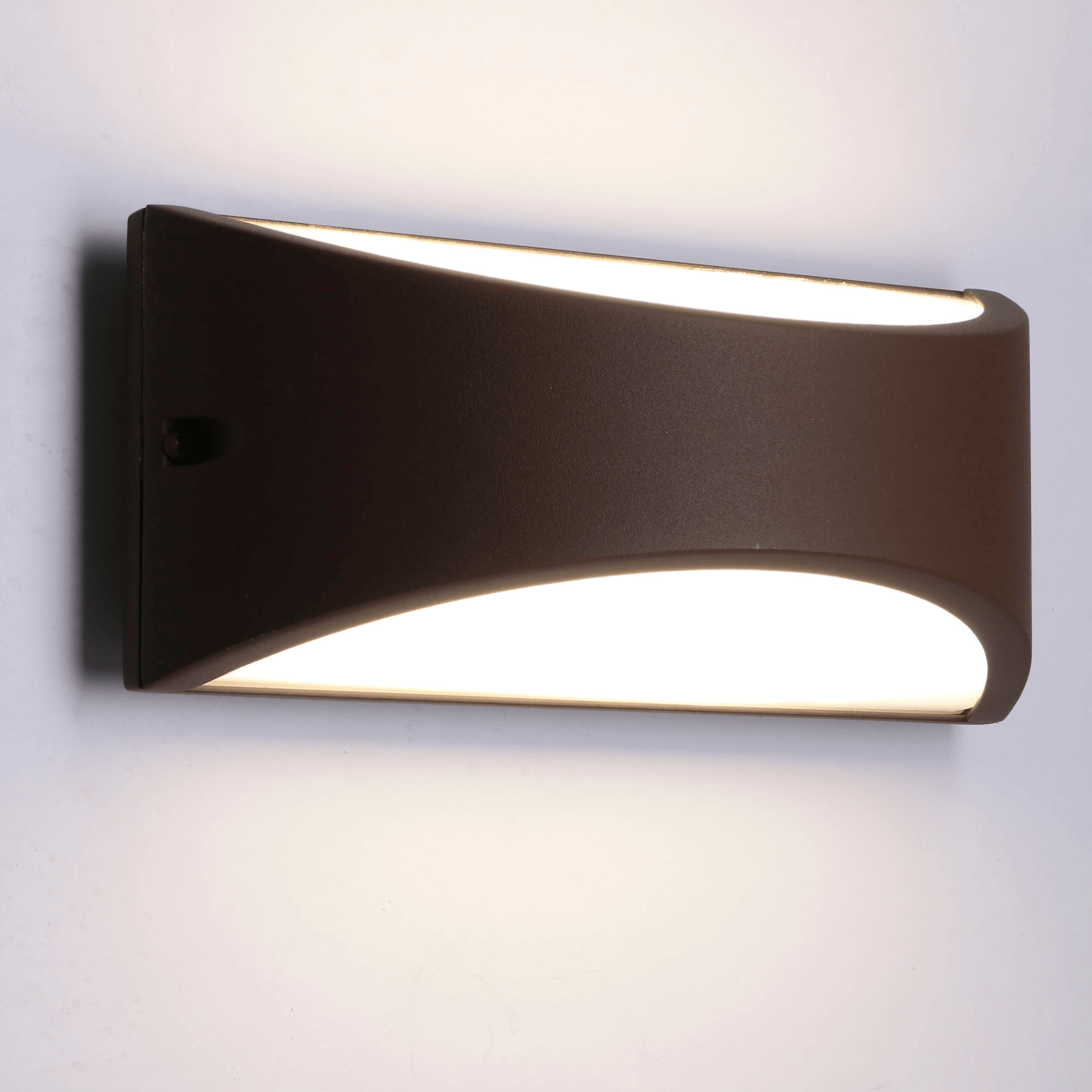 Aplique exterior LED Gijón INSPIRE marrón 1400 lm blanco neutro | Leroy ...