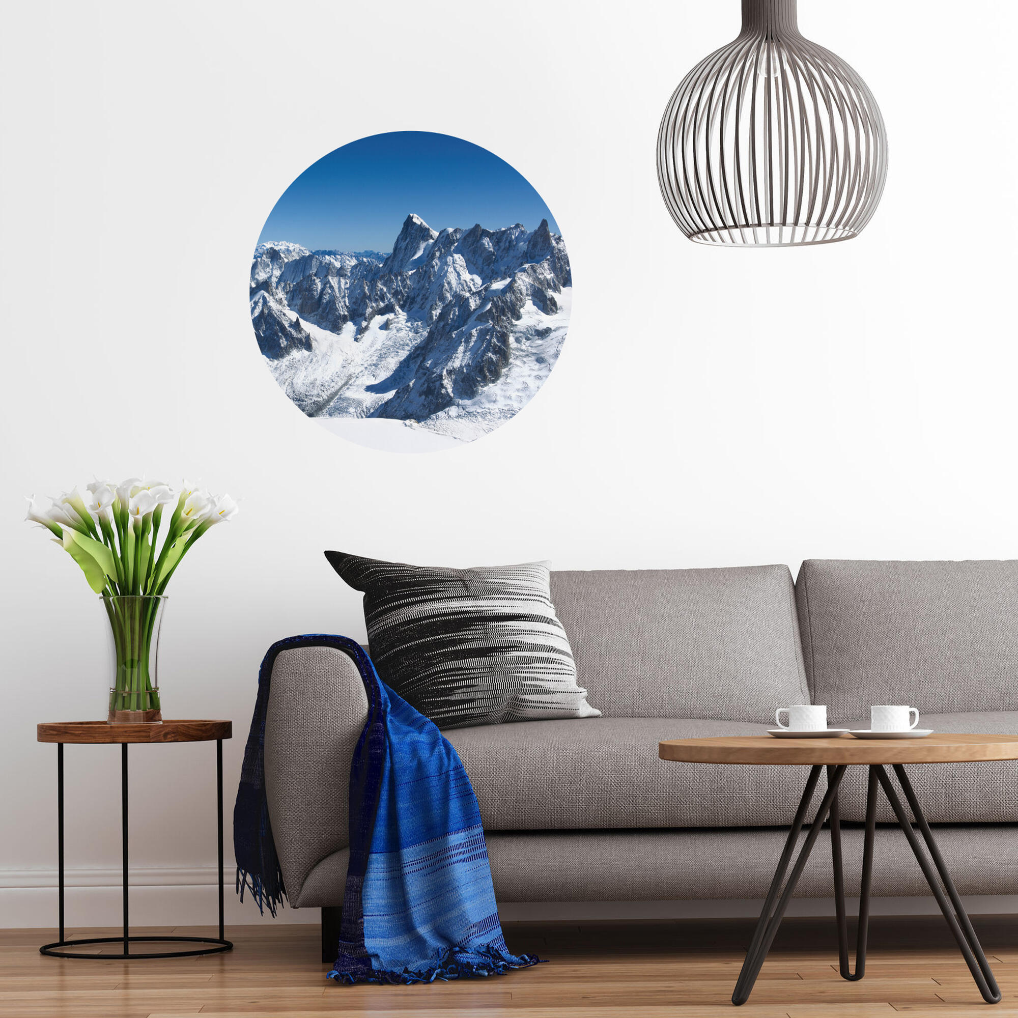 Sticker montagne, multicolore, 48 cm x 68 cm | Leroy Merlin